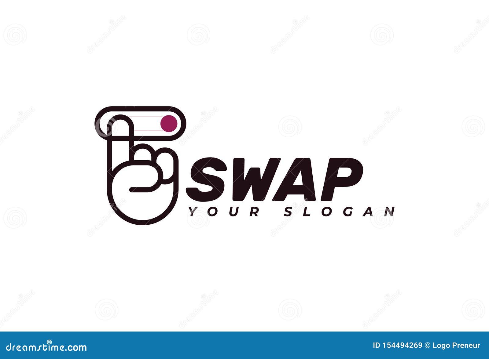 Illustration Of Swap Hand Icon Logo Design Cartoon Vector ...