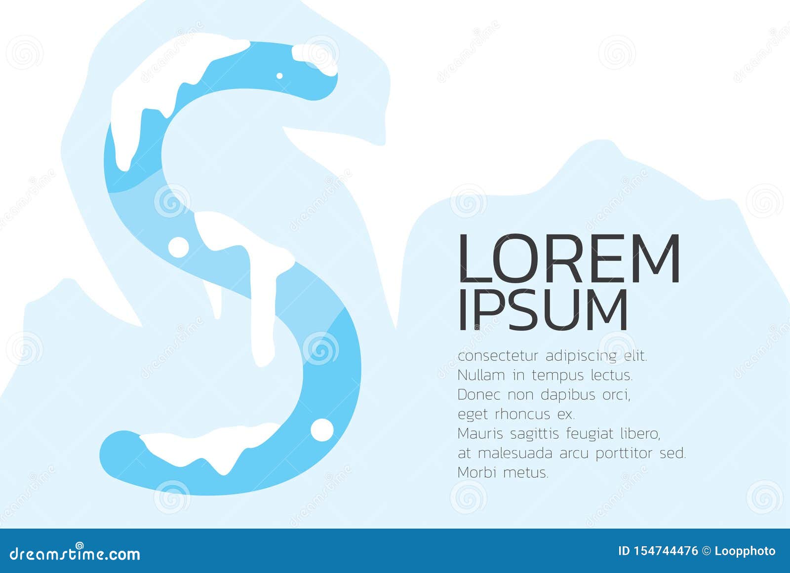 S Letter Label. Space Photo and Text Stock Vector - Illustration of ...