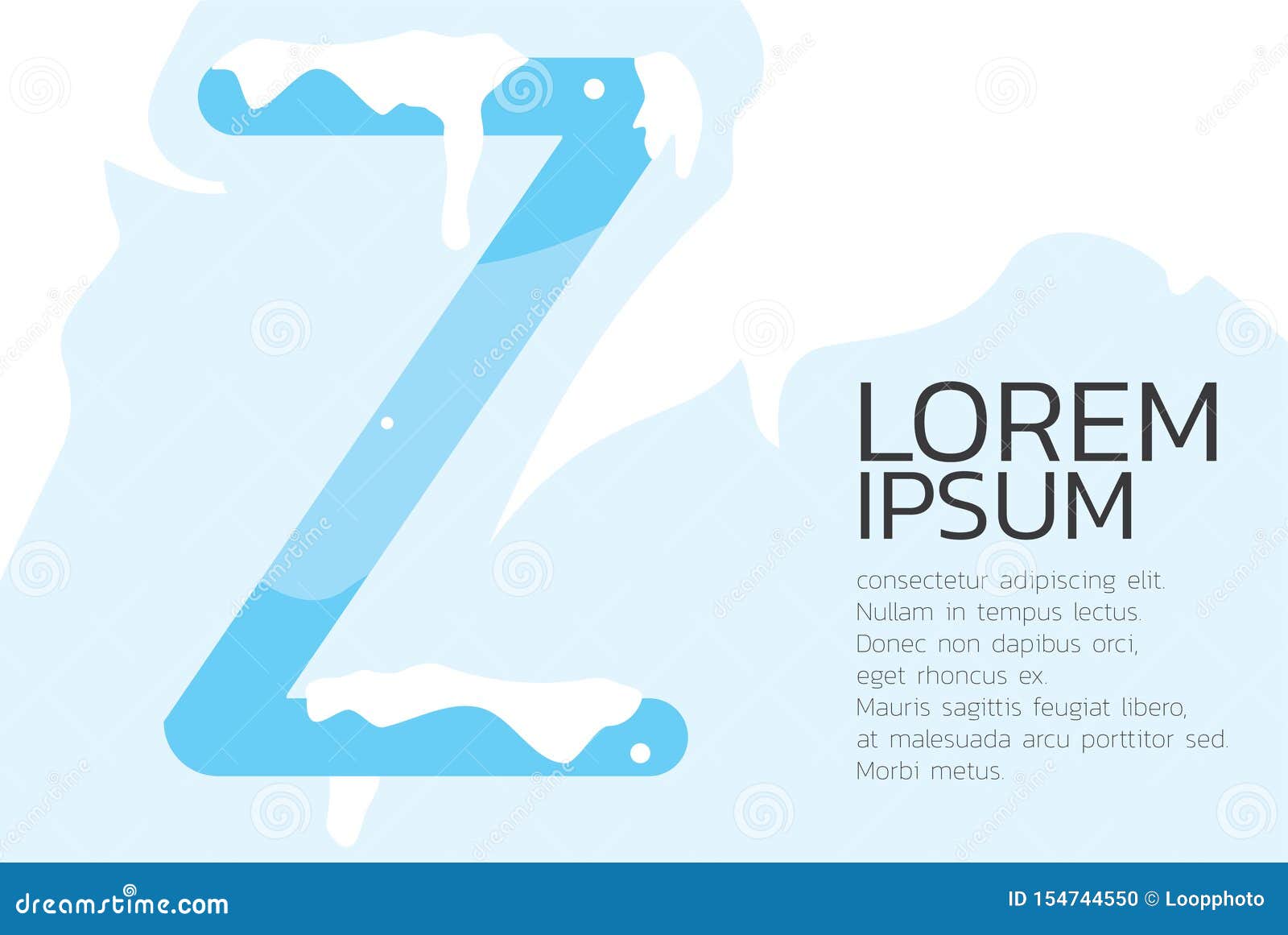 Z Letter Label. Space Photo and Text Stock Vector - Illustration of ...
