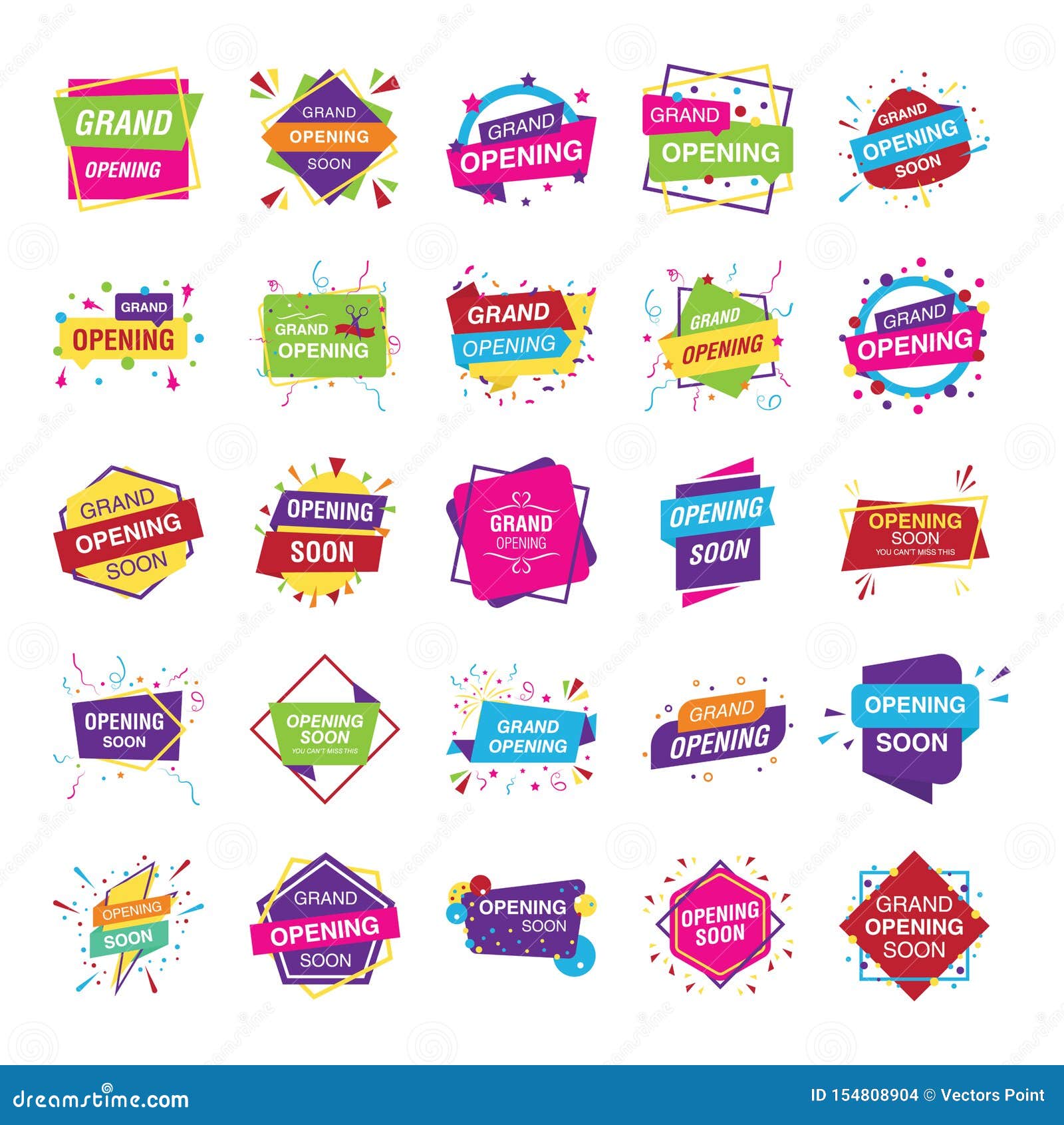 Grand Opening Logo Vectors | CartoonDealer.com #154808904