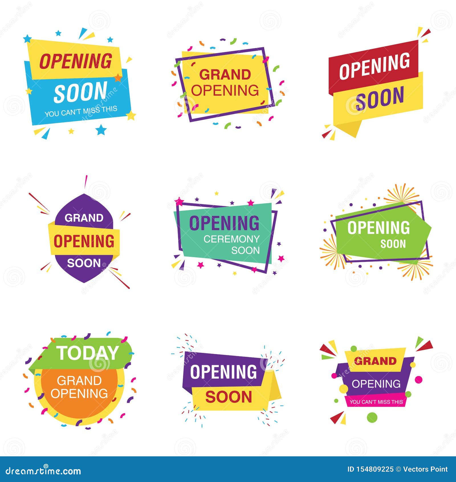 Opening Soon Banners Vectors Stock Vector - Illustration of banners ...