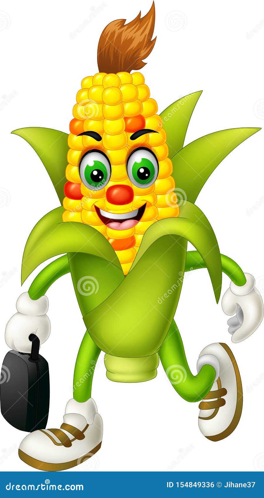 Funny Corn - Vector Isolated Cartoon Emoticons | CartoonDealer.com ...