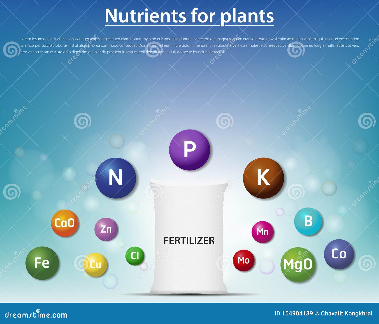 Concept Fertilizer Nutrients for Plants Stock Vector - Illustration of ...
