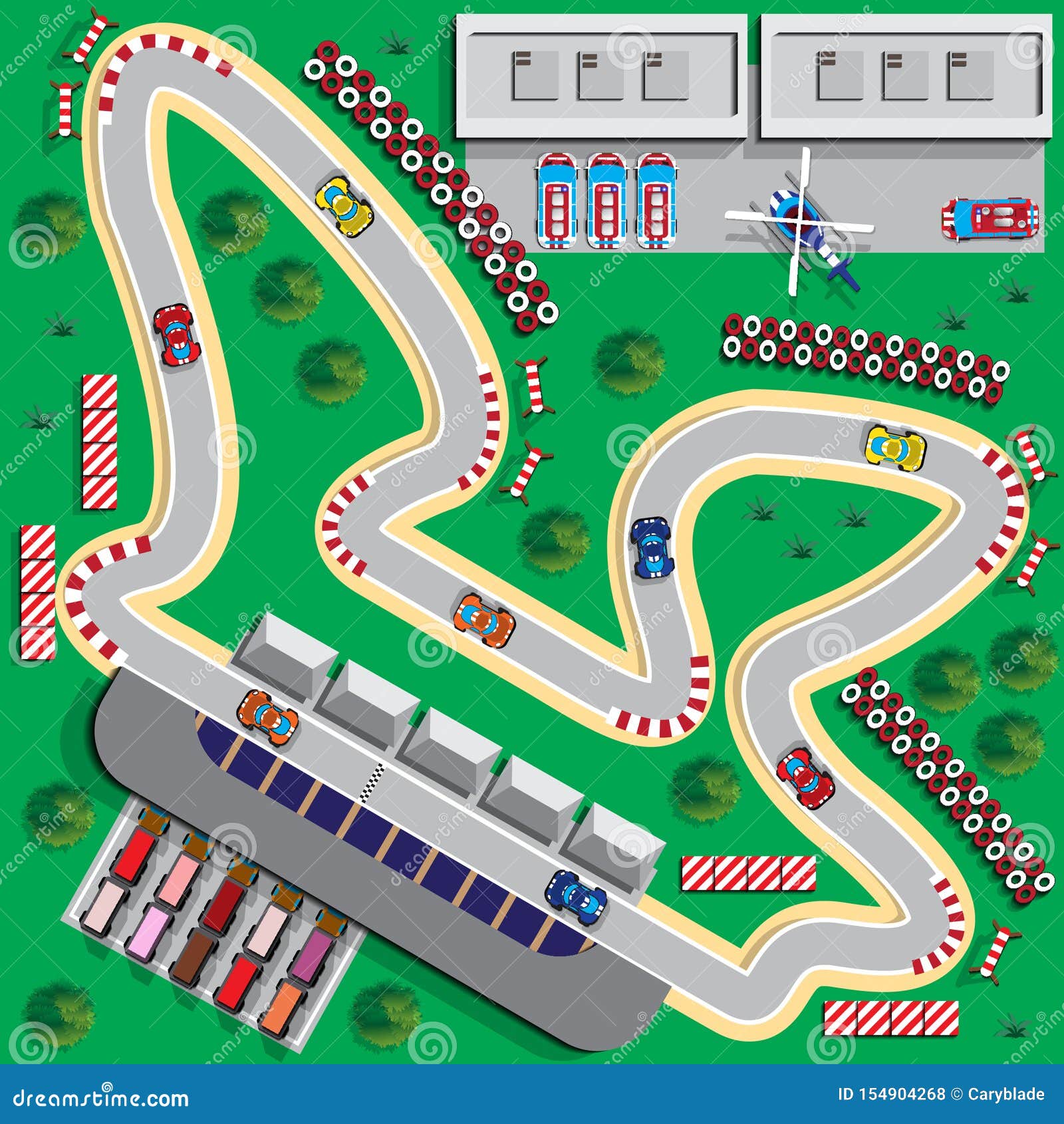Race track. stock vector. Illustration of auto, building - 154904268