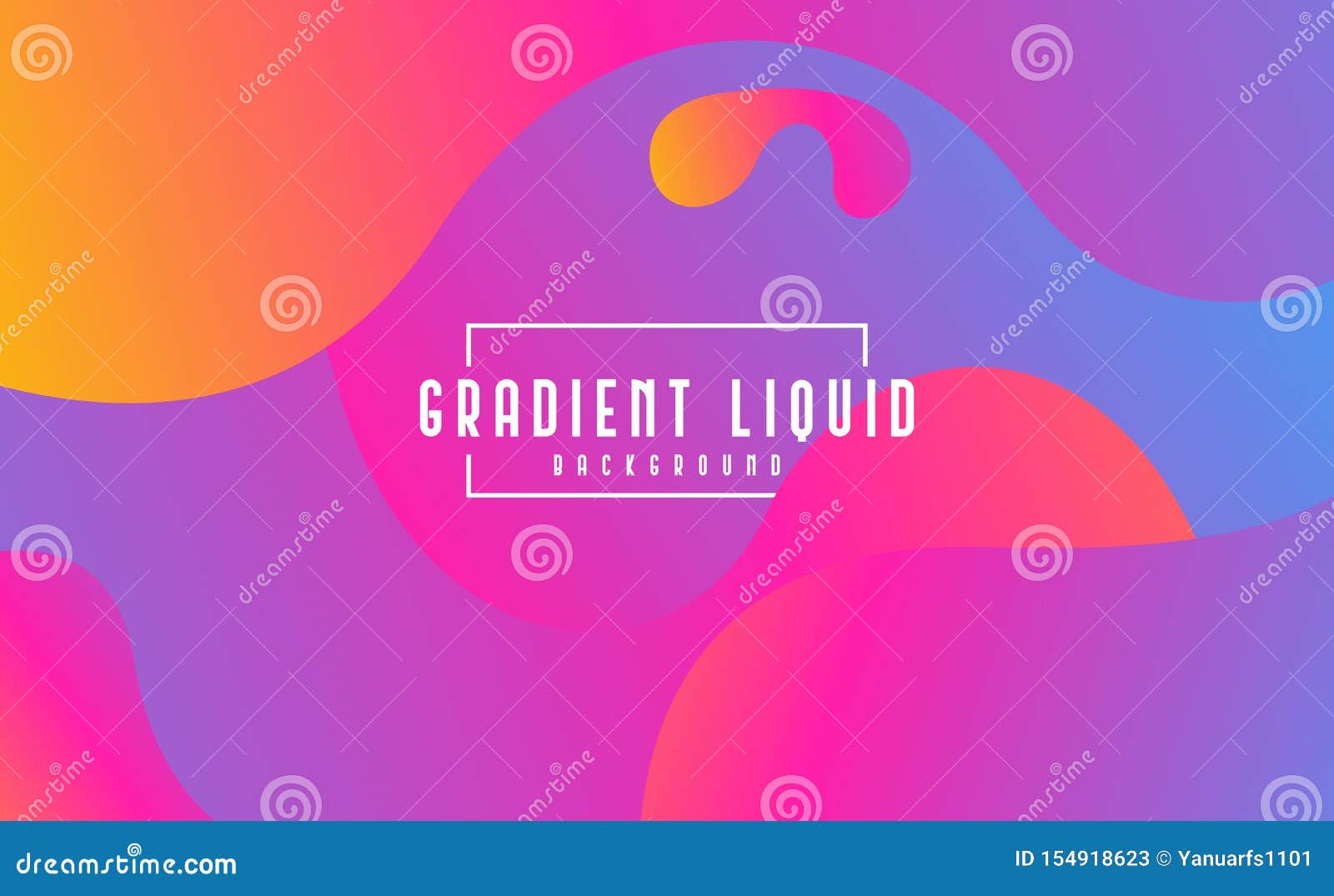 Modern Fluid Background with Liquid Color Stock Illustration ...