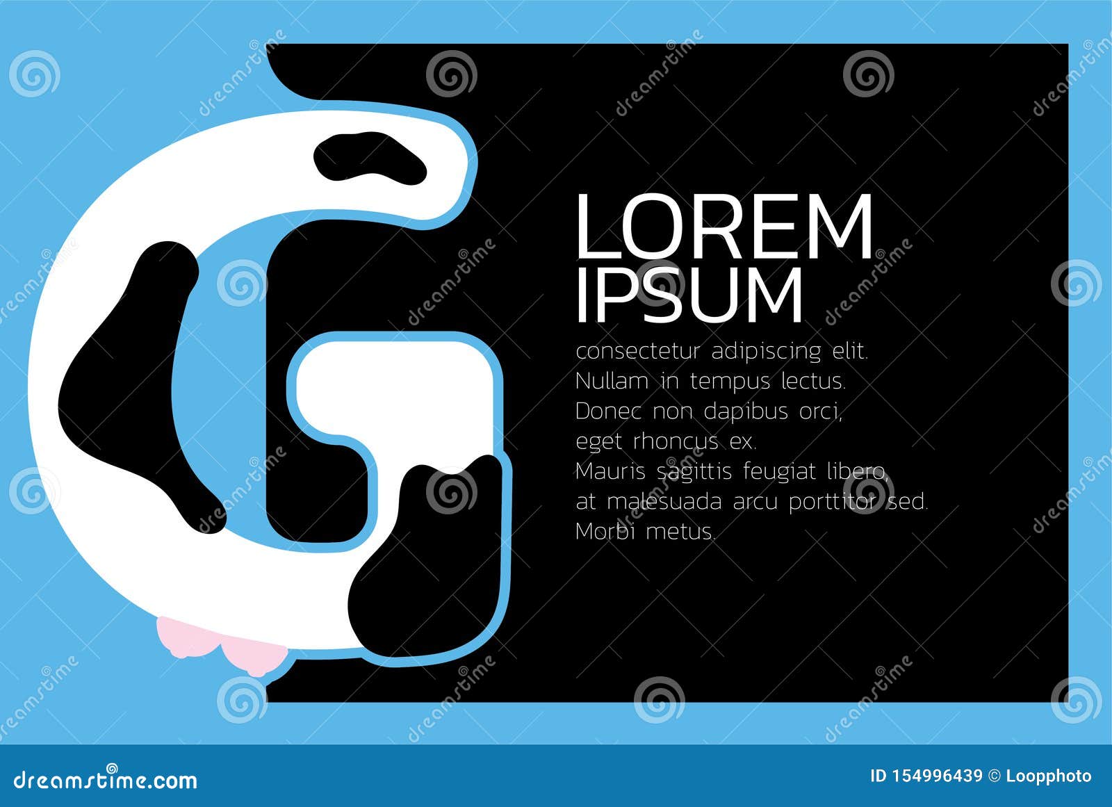 G Letter Label. Space Photo and Text Stock Vector - Illustration of ...