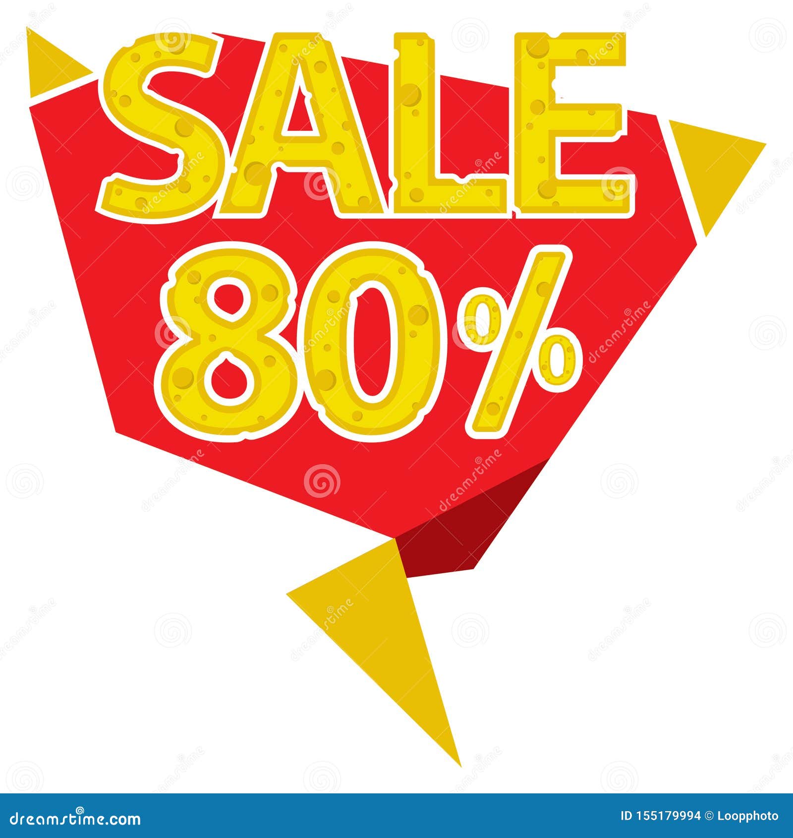 80 percent Sale label.. stock vector. Illustration of icon - 155179994