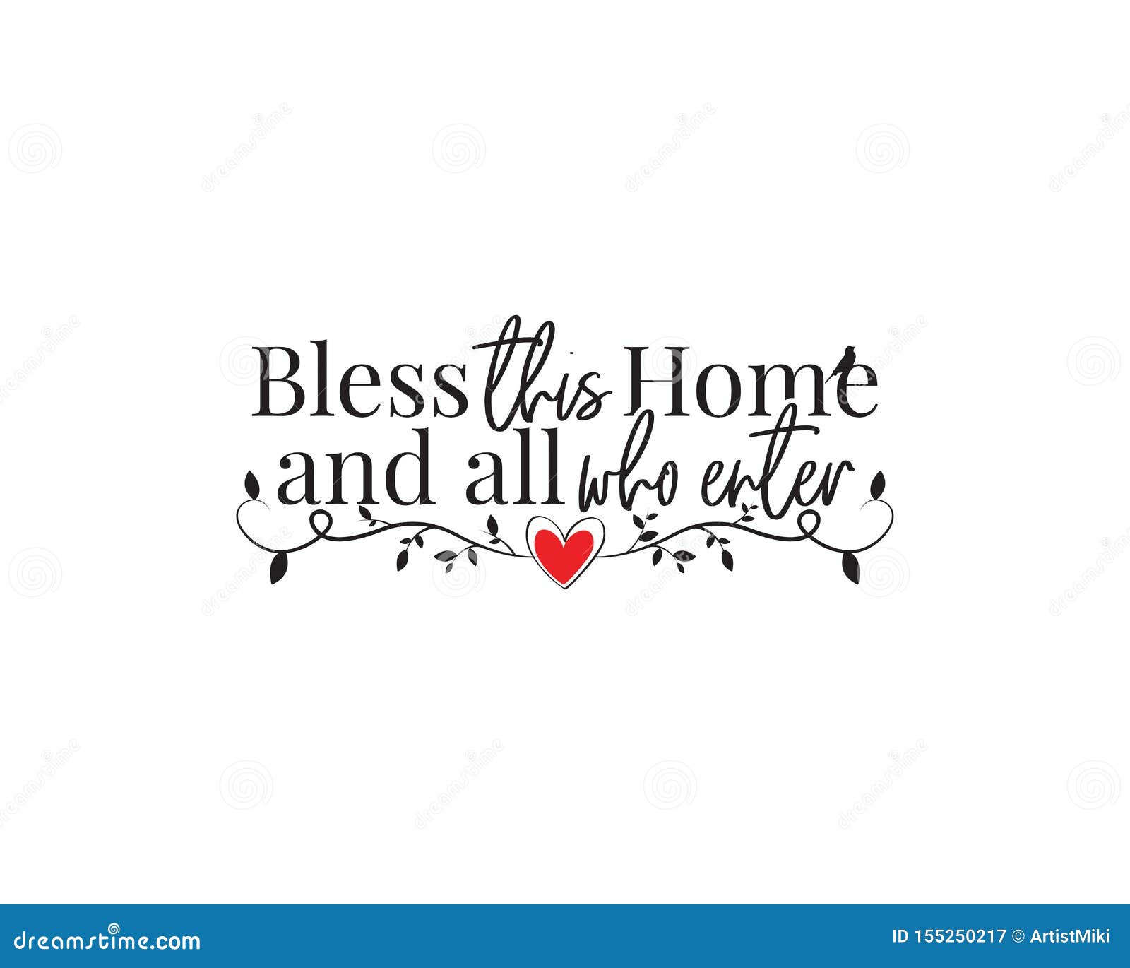 Bless the Home, Vector, Wording Design, Blessing, Lettering, Wall ...