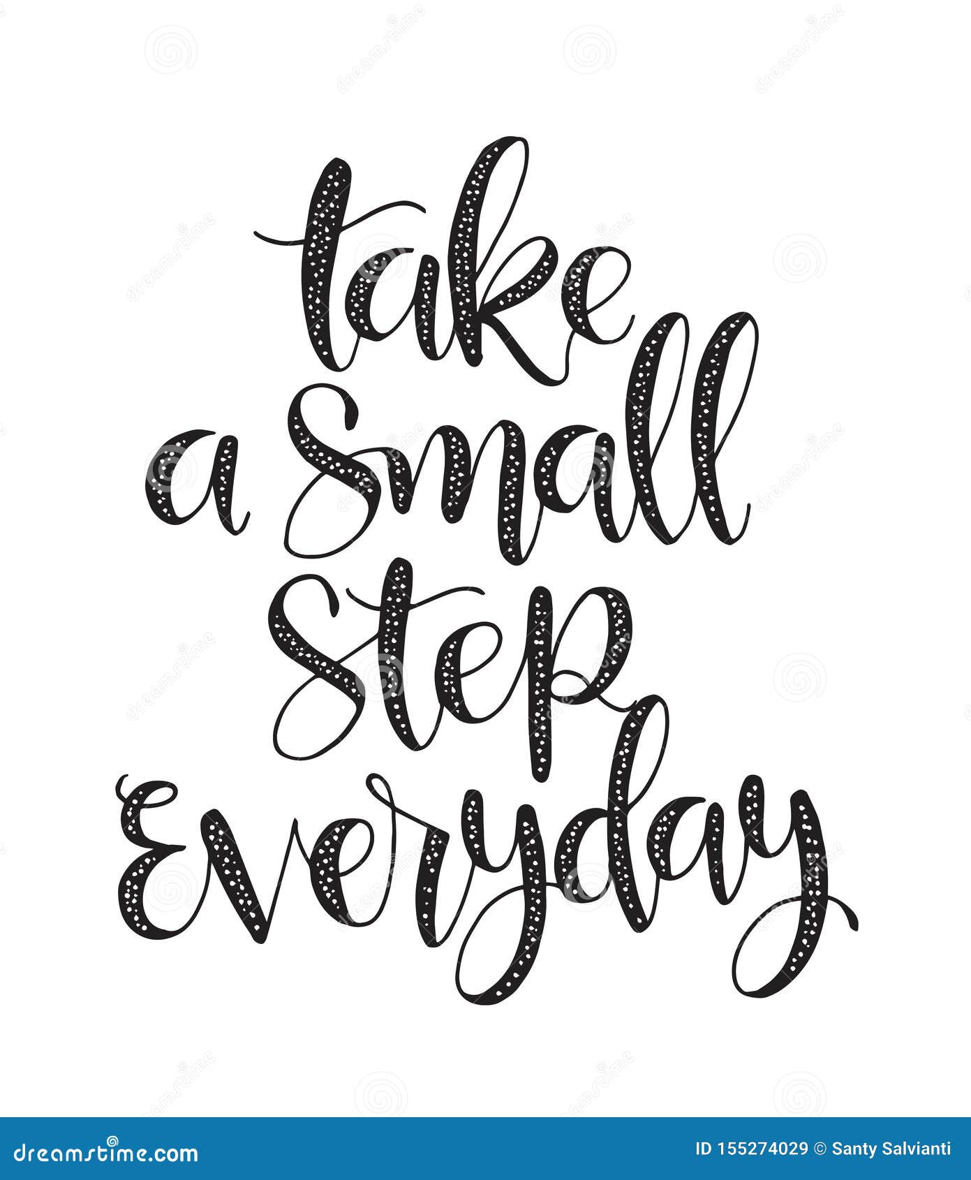 Take A Small Step Everyday. Inspiring Creative Motivation Quote Poster ...