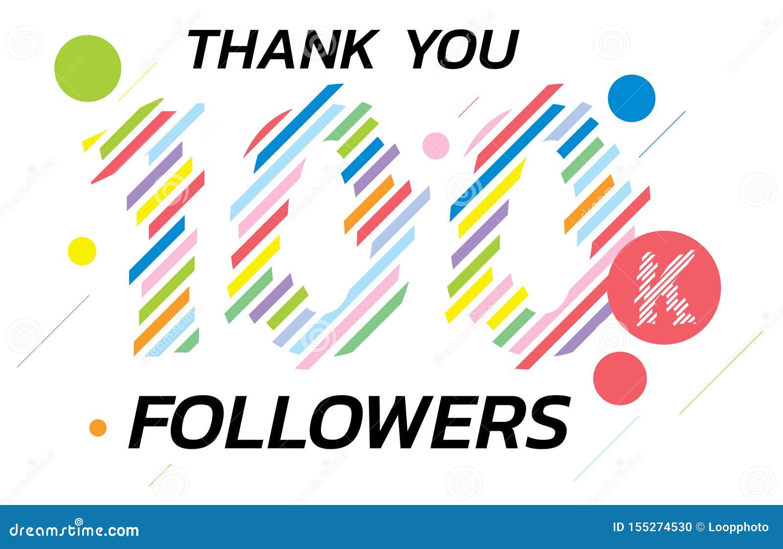 100 Followers Social Media. Stock Vector - Illustration of channel ...