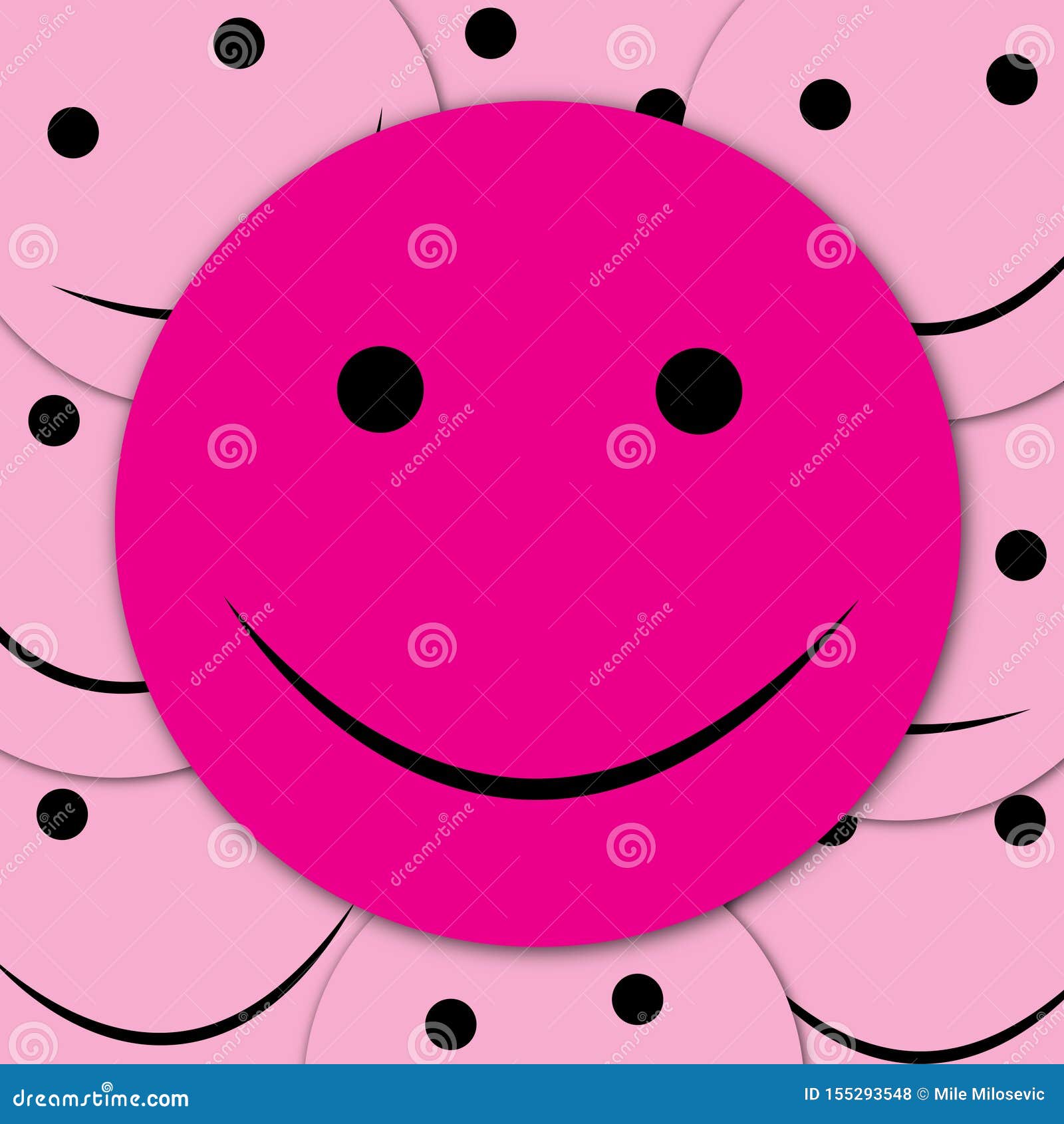 Happy Smiles Seamless Pattern. Yellow Emoji Vector Background. Smiles ...