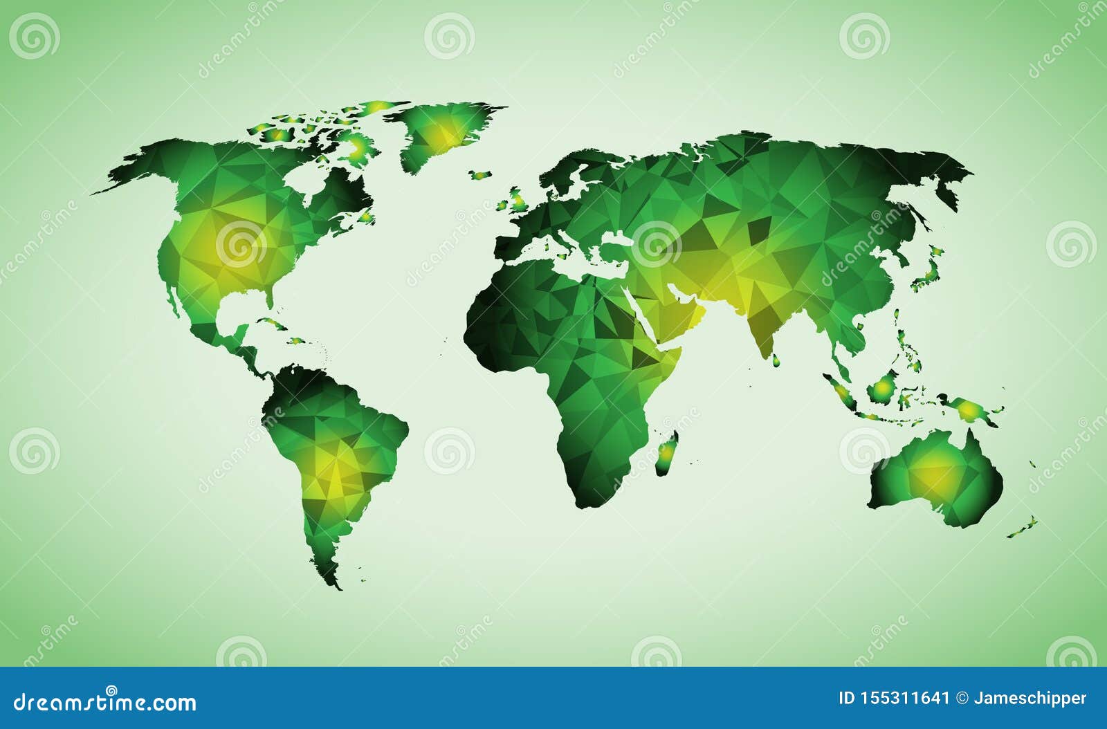 World Map Triangle Geometric Shapes Stock Vector - Illustration of ...