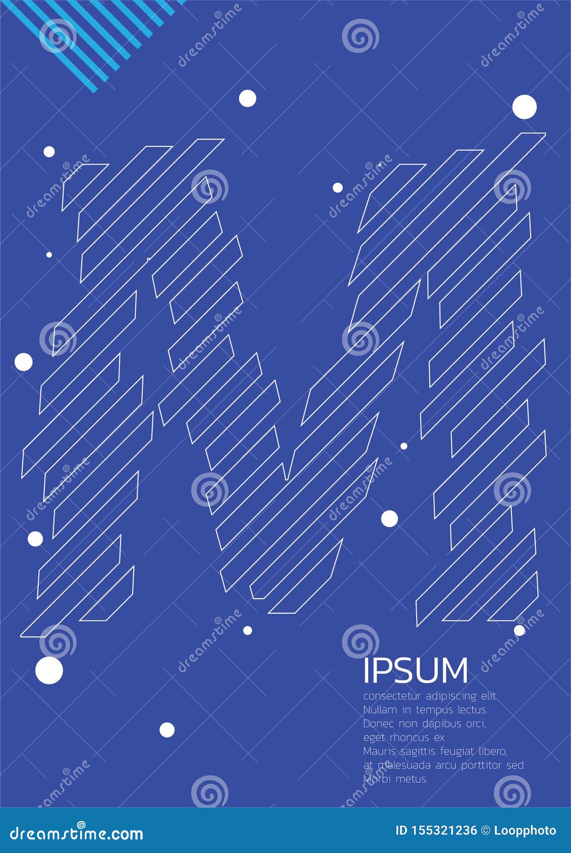 M Template Letter. Space Photo and Text Stock Vector - Illustration of ...