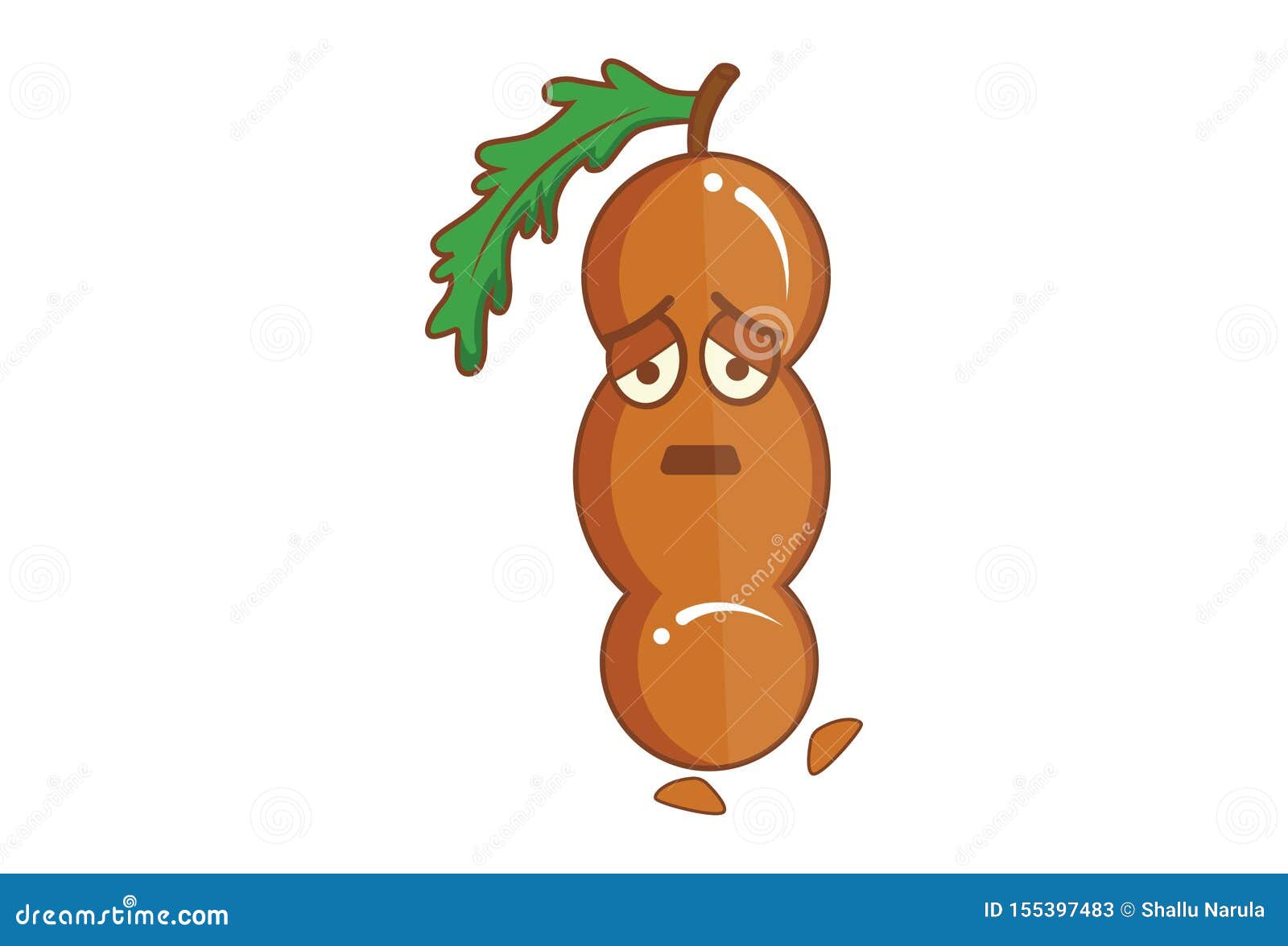 Vector Cartoon Illustration of Tamarind Stock Vector - Illustration of ...