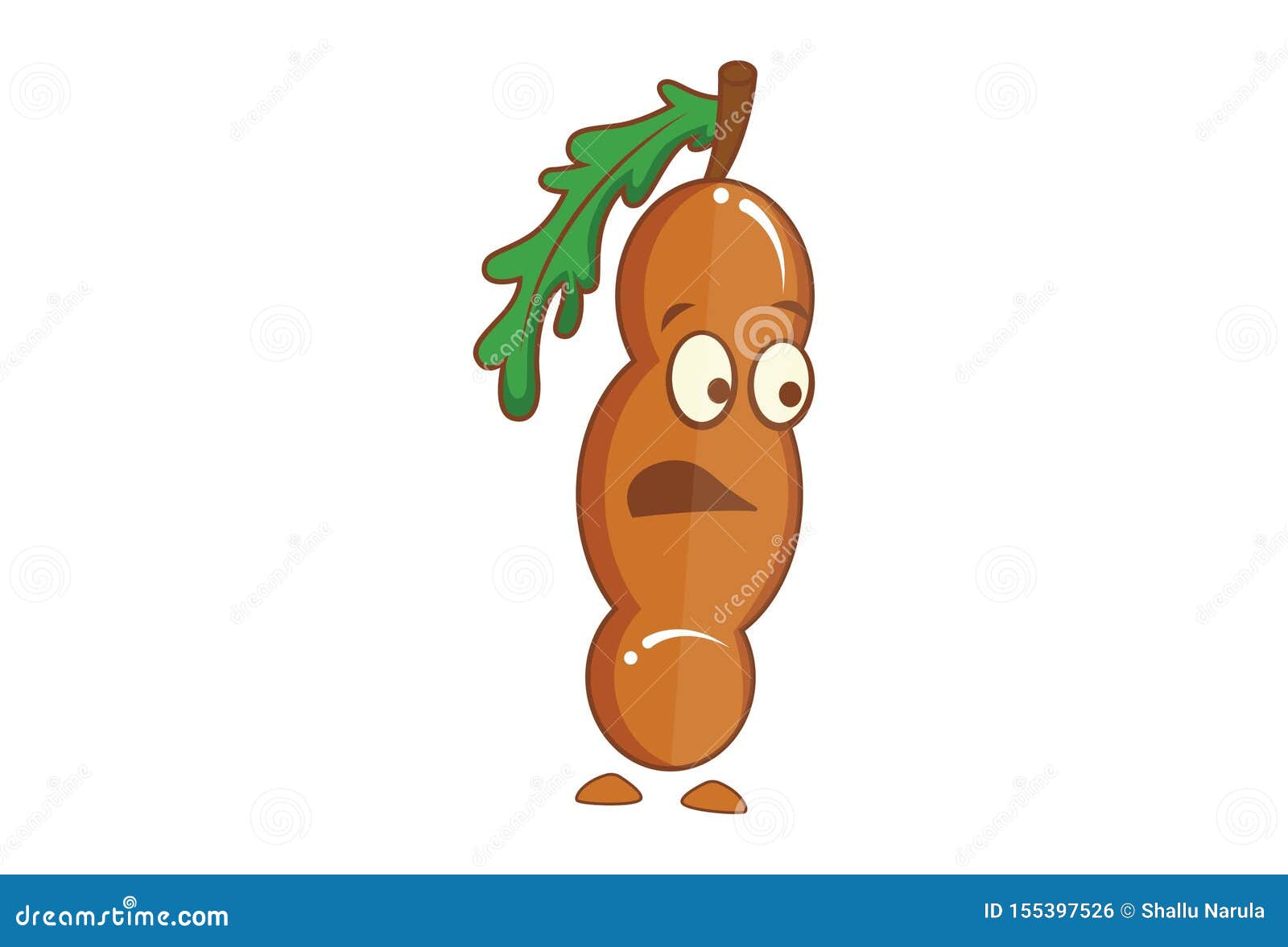 Vector Cartoon Illustration of Tamarind Stock Vector - Illustration of ...