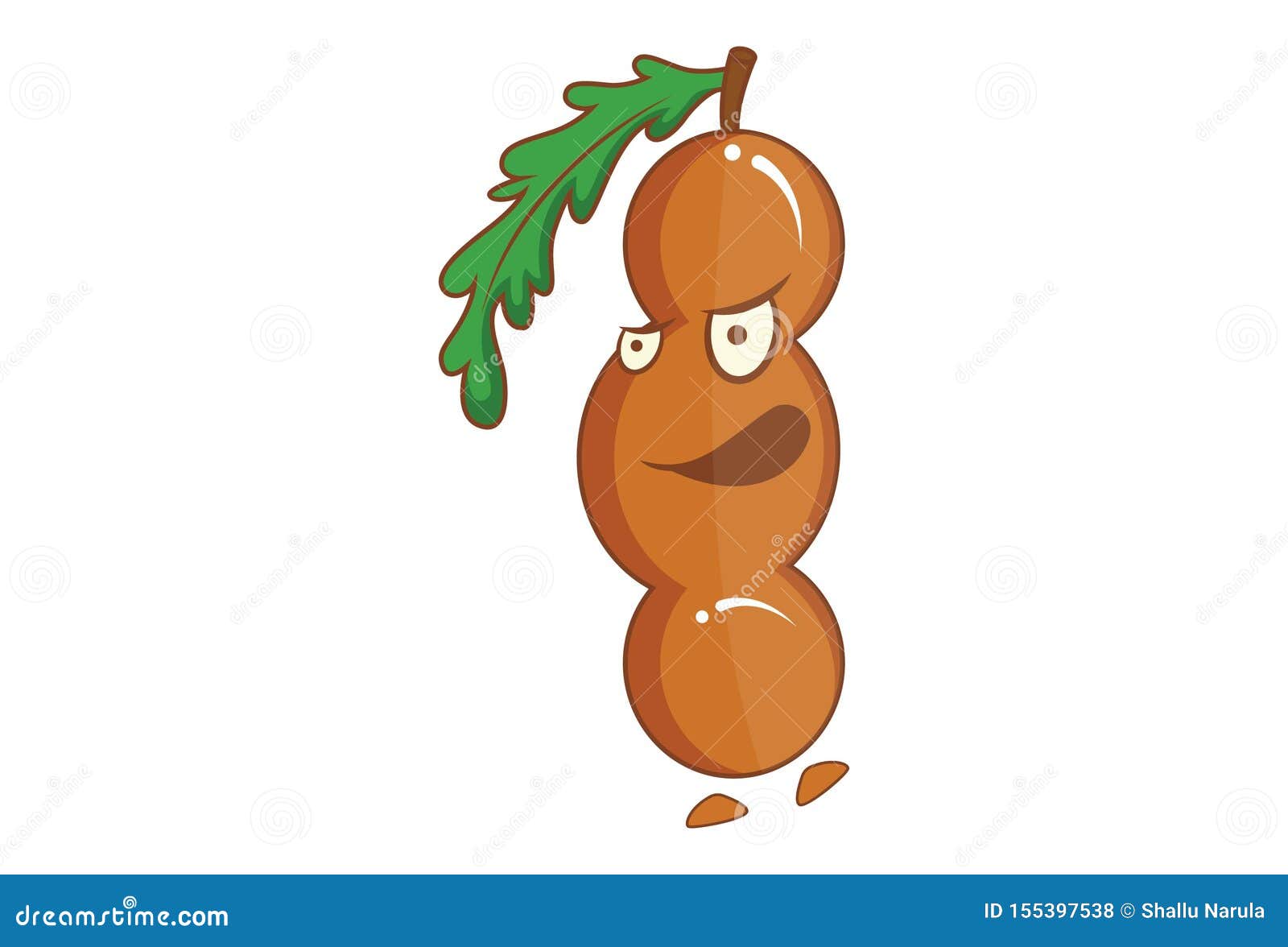 Vector Cartoon Illustration of Tamarind Stock Vector - Illustration of ...