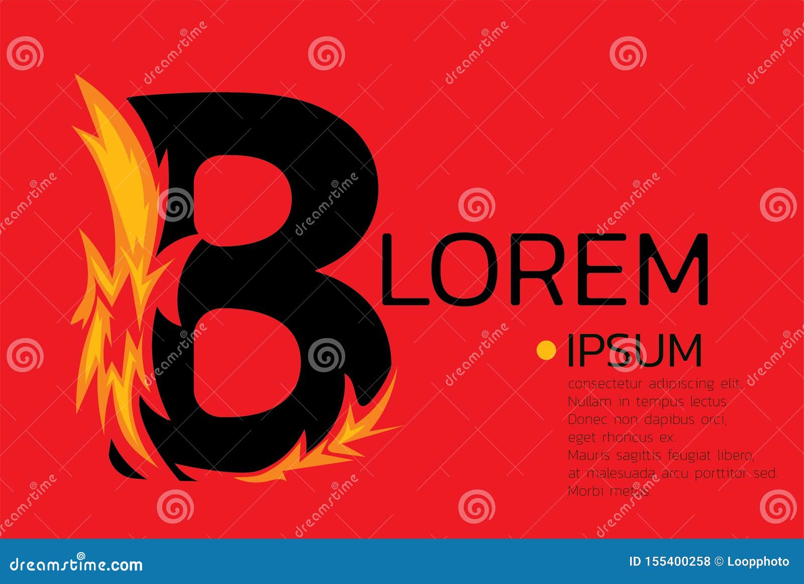 B Letter Label. Space Photo And Text. Stock Vector - Illustration of ...
