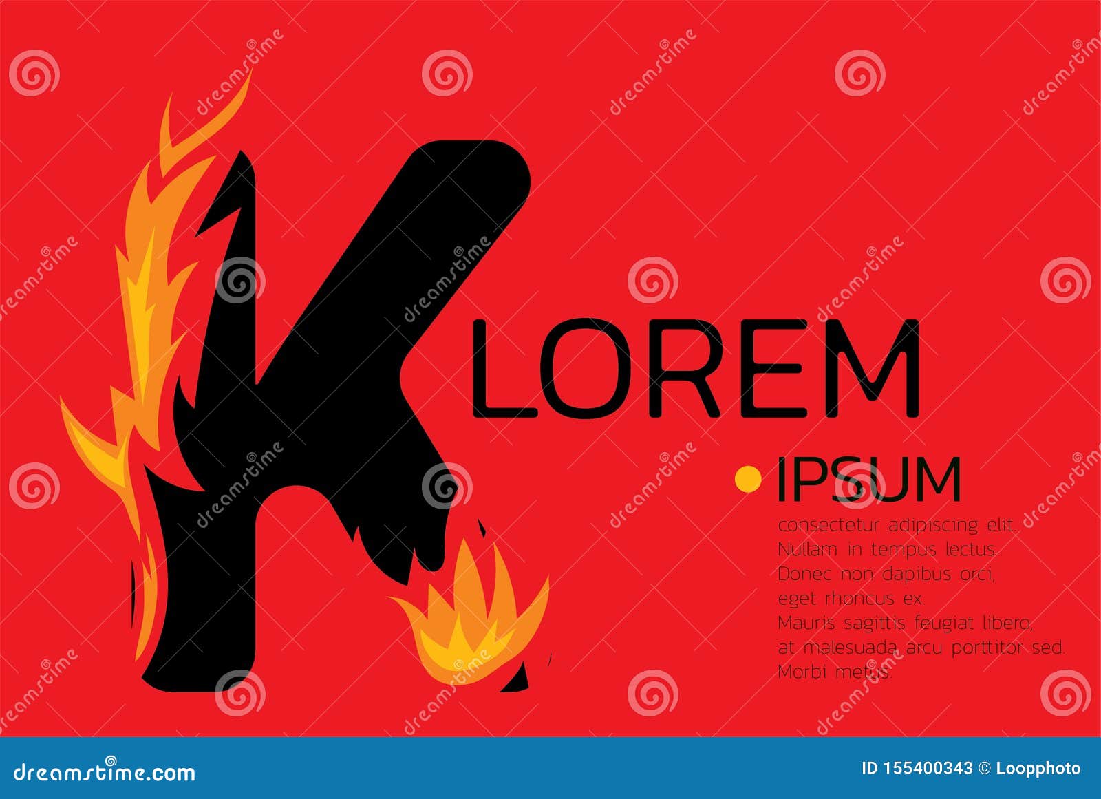 K Letter Label. Space Photo and Text Stock Vector - Illustration of ...