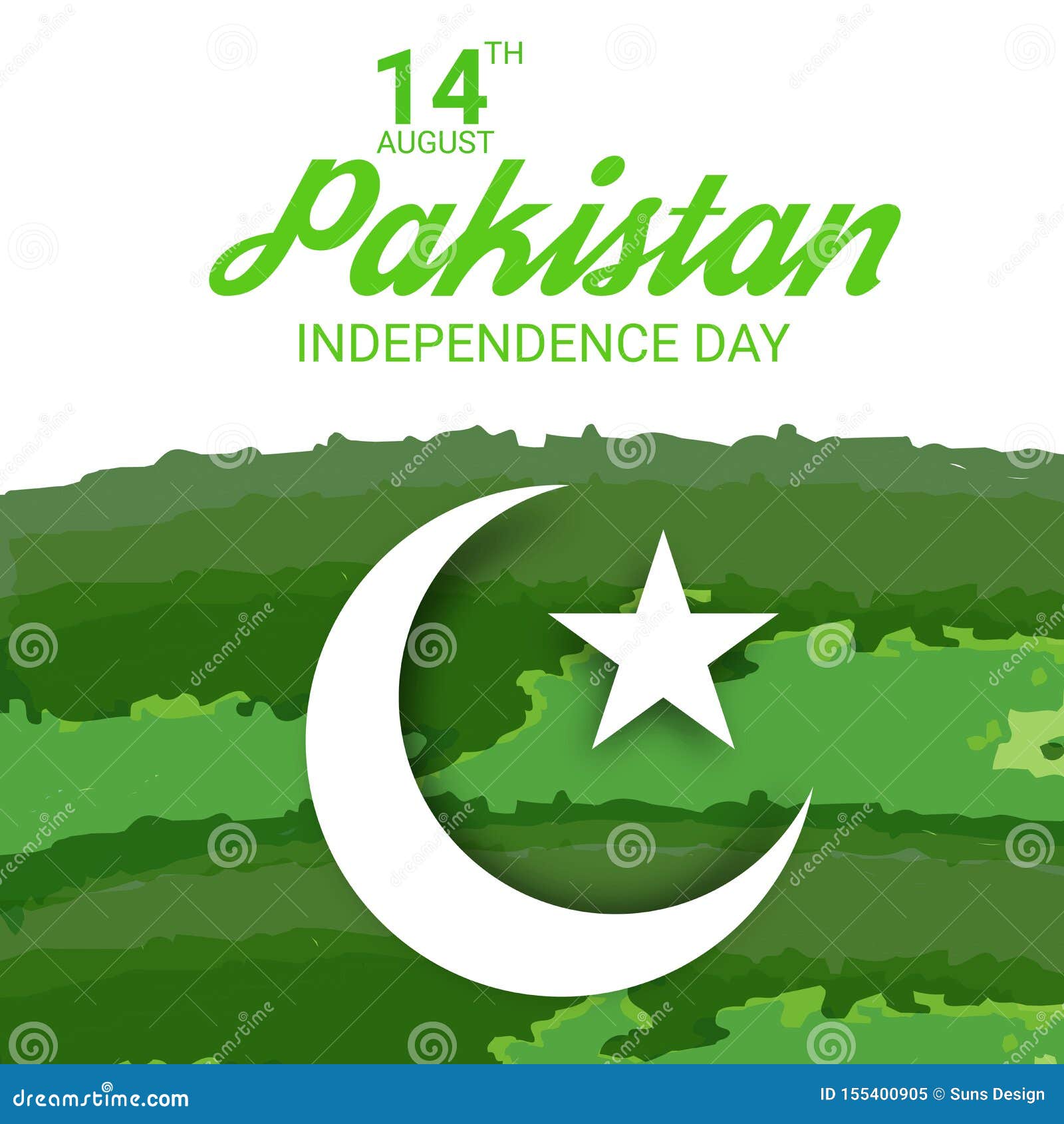 Pakistan Independence Day stock illustration. Illustration of ...