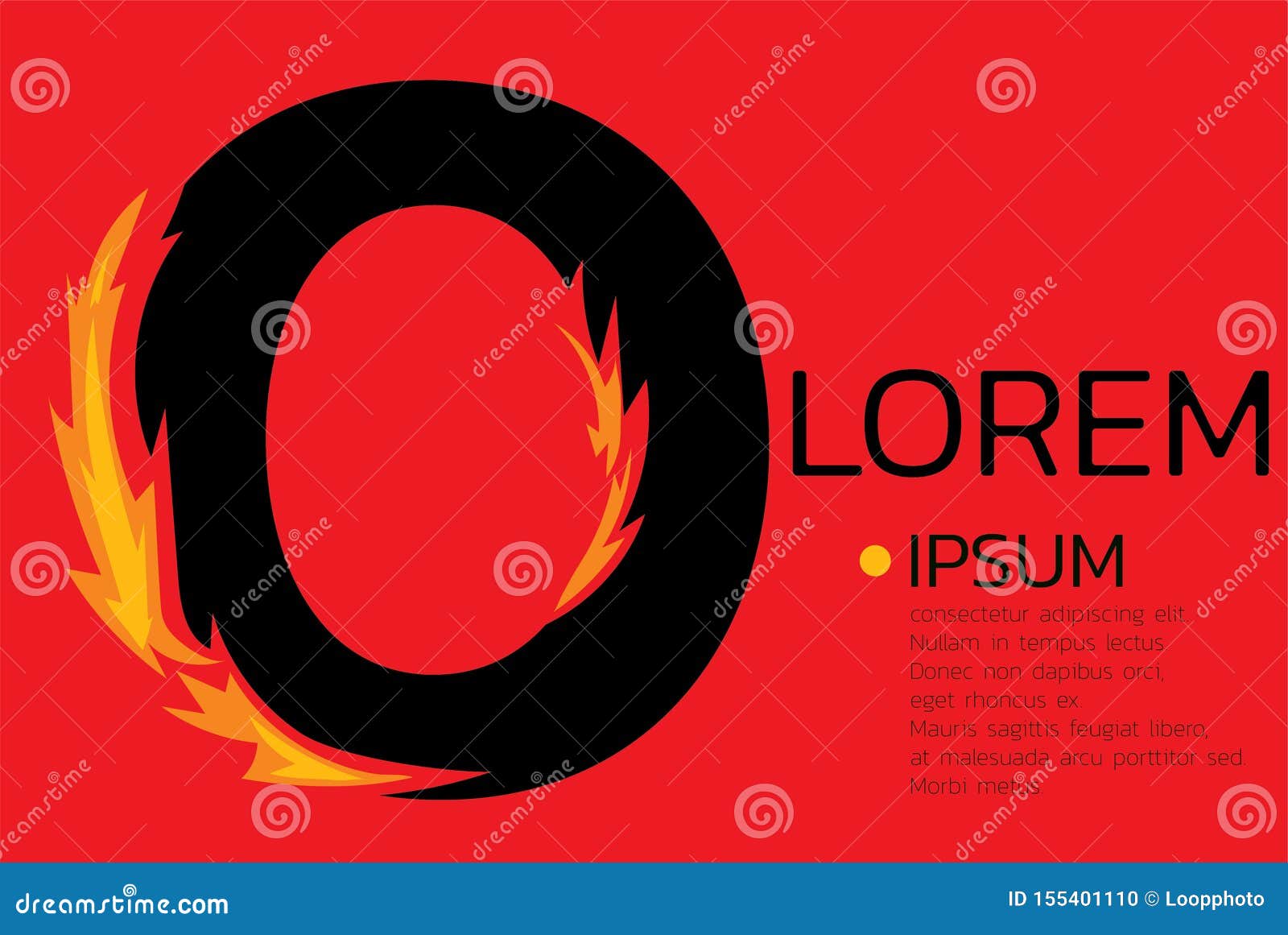 O Letter Label. Space Photo and Text Stock Vector - Illustration of ...