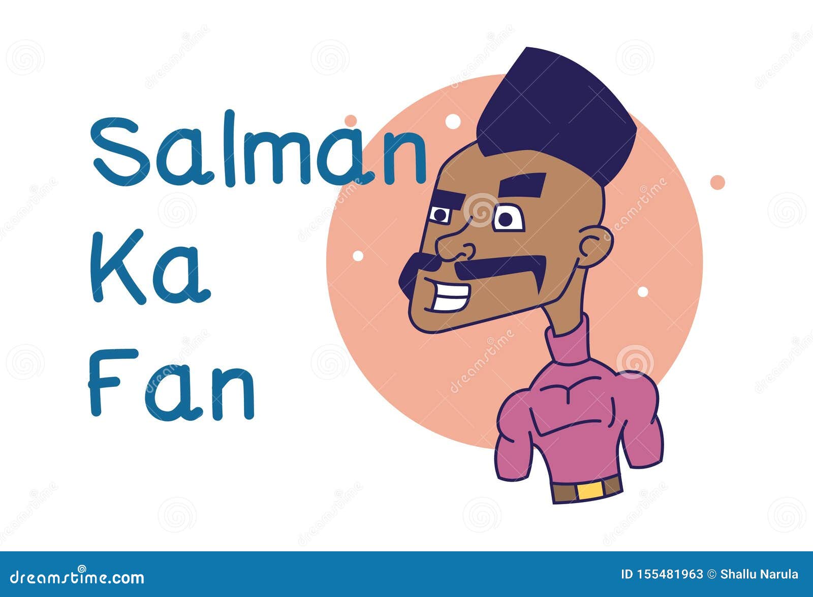 Illustration Of Indian Man Sticker Cartoon Vector | CartoonDealer.com ...
