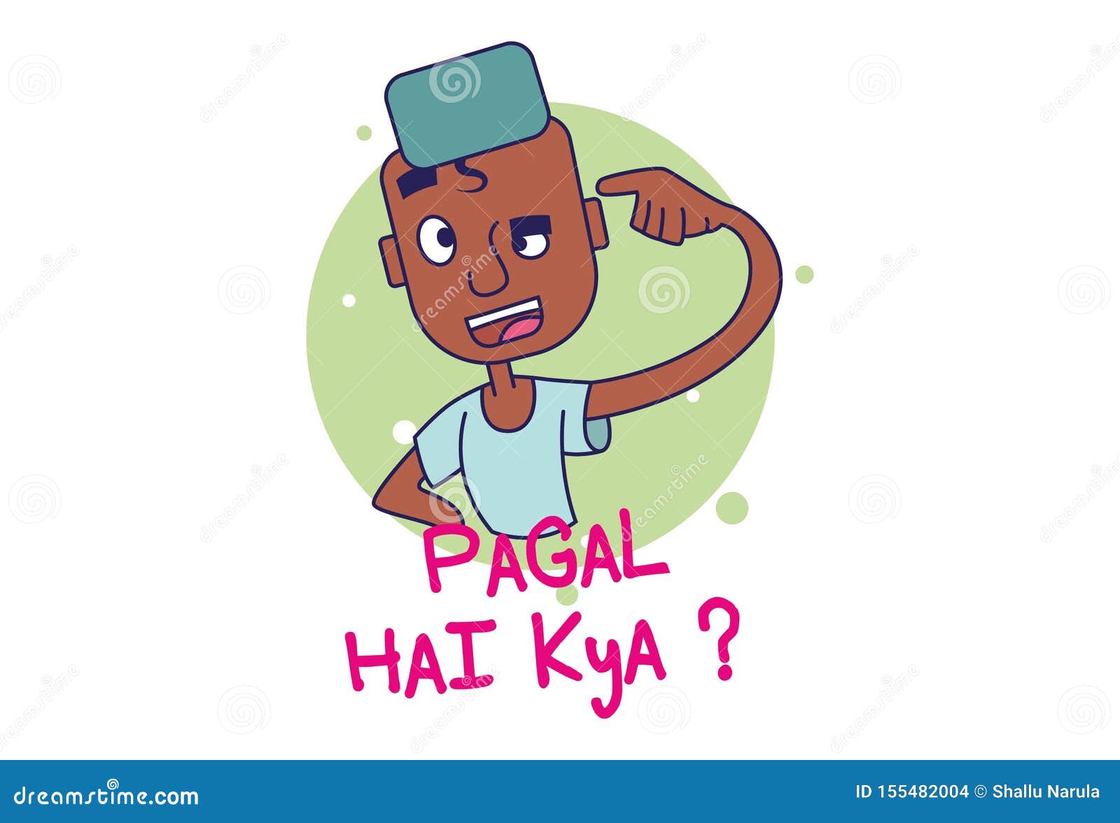 Illustration Of Indian Man Sticker | CartoonDealer.com #155482004