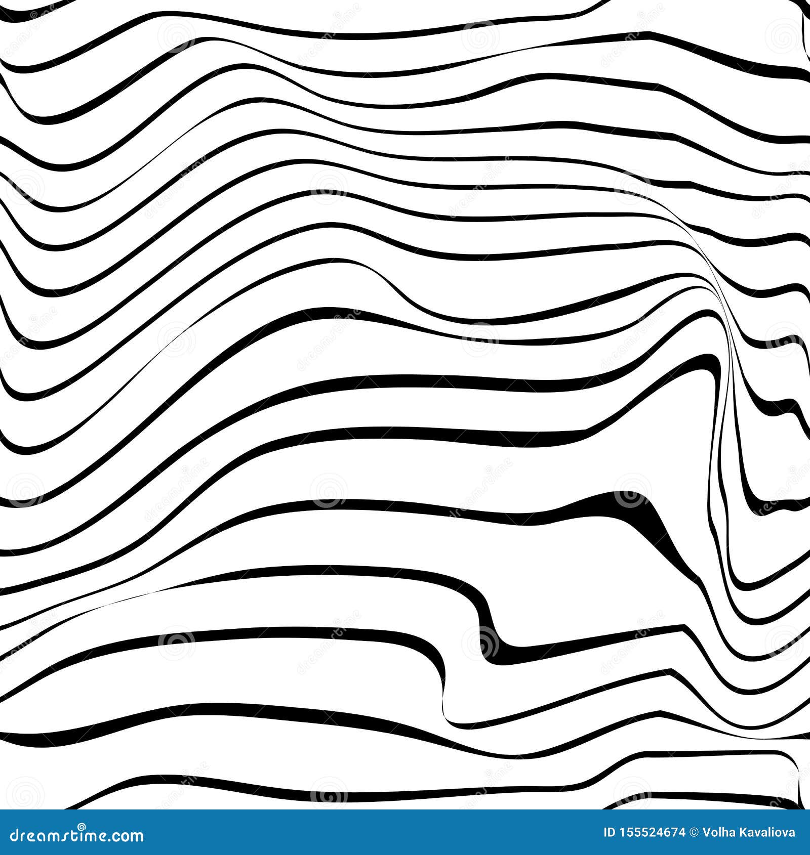 Pattern wavy zebra lines stock vector. Illustration of curve - 155524674
