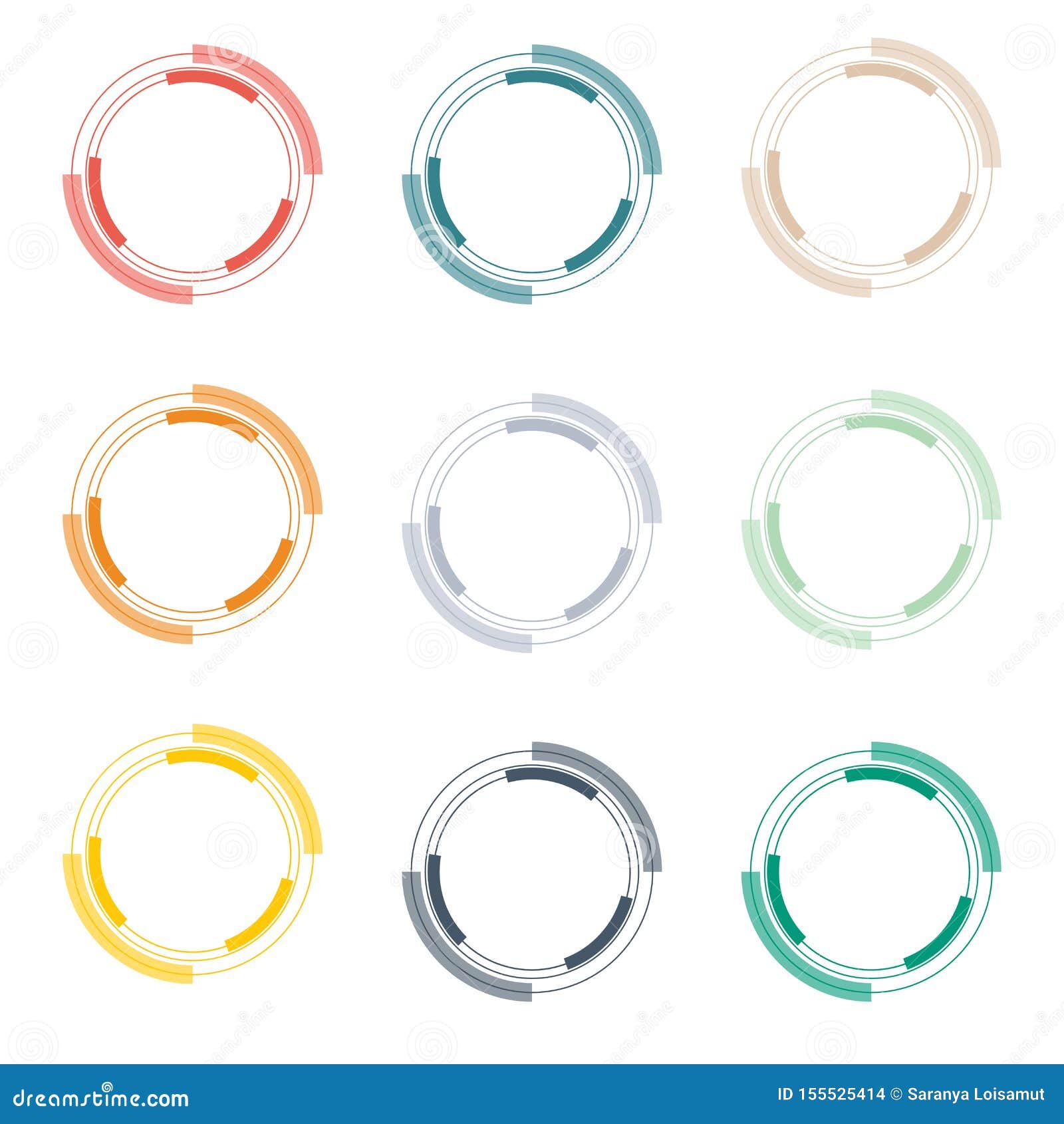 Vector Circle for Infographic , Template for Diagram Stock Illustration ...