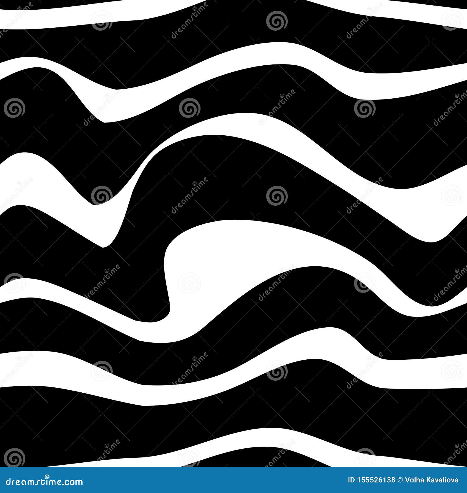 Pattern wavy zebra lines stock vector. Illustration of frieze - 155526138
