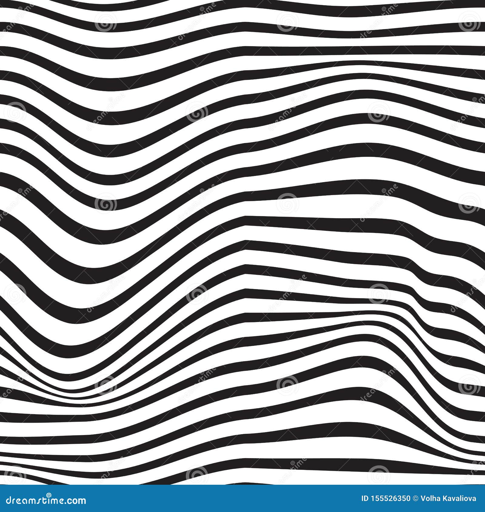 Pattern wavy zebra lines stock vector. Illustration of psychedelic ...