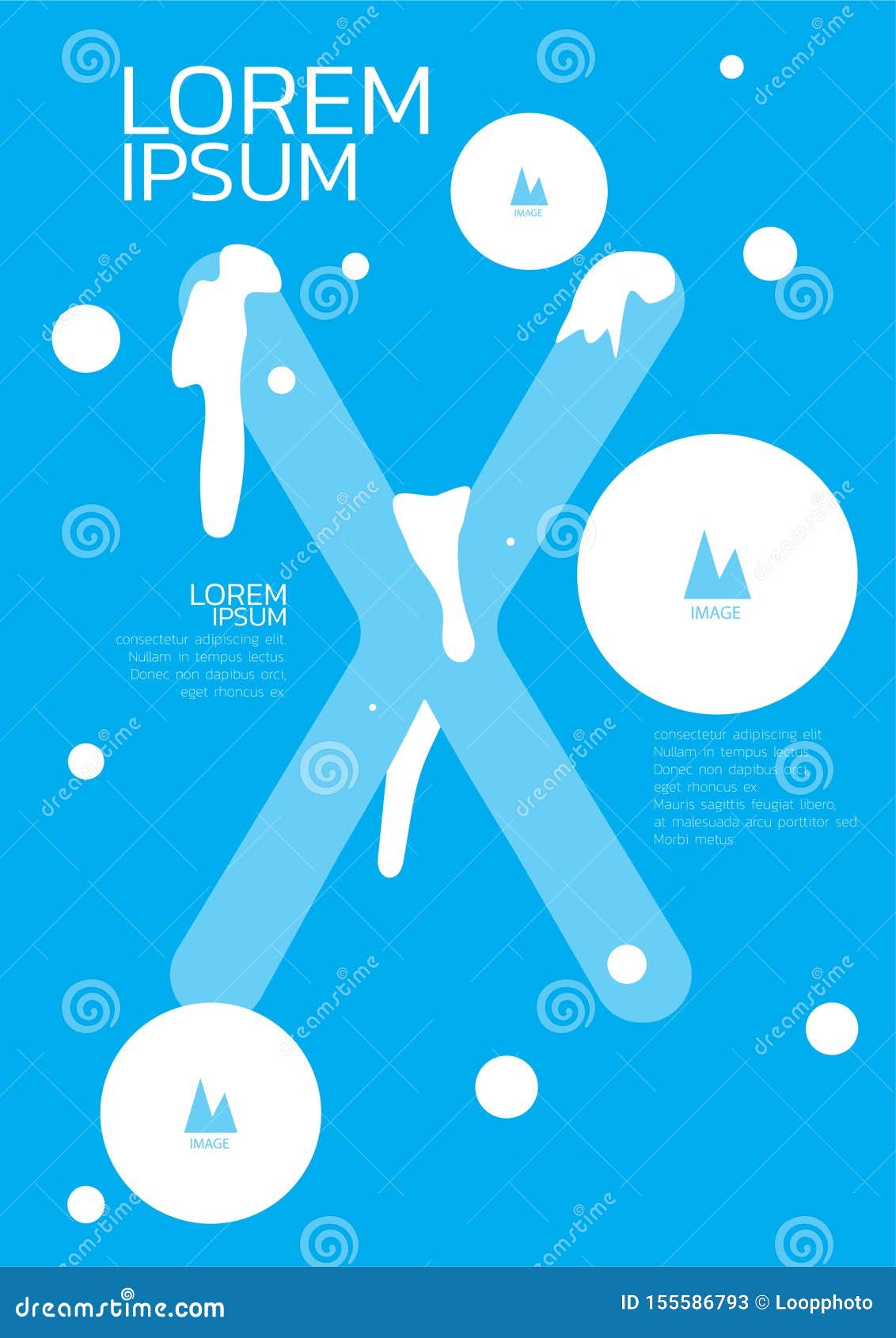 X Template Letter. Space Photo and Text Stock Vector - Illustration of ...