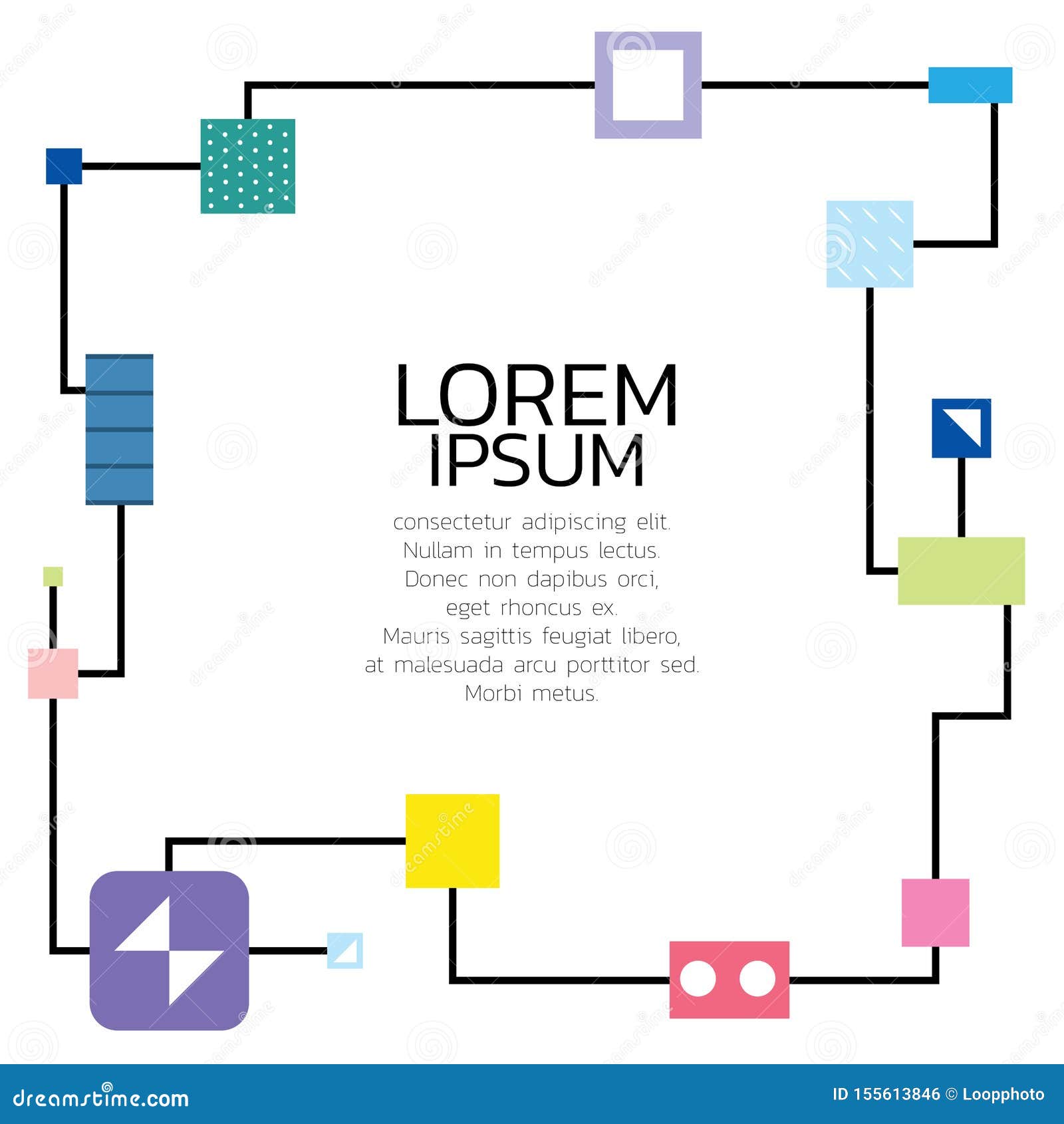 Media Border in Social Media. Stock Vector - Illustration of line ...