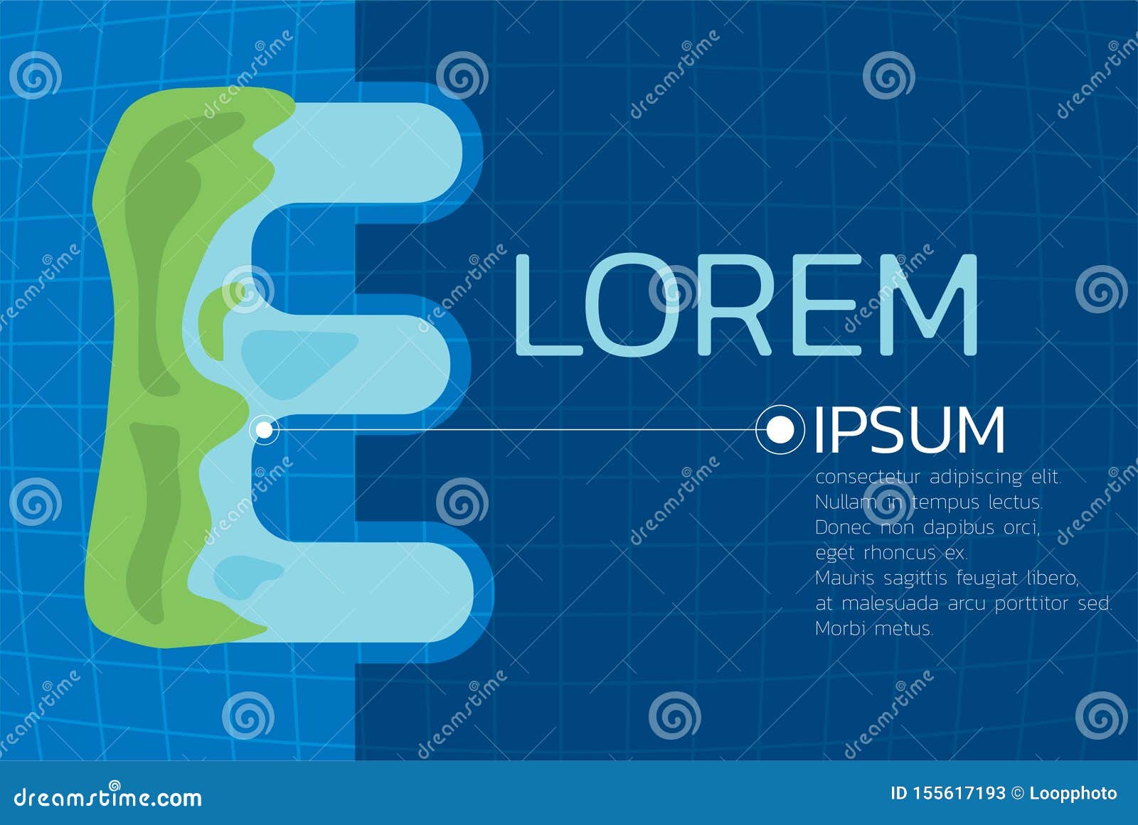 E Letter Label. Space Photo and Text. Stock Vector - Illustration of ...