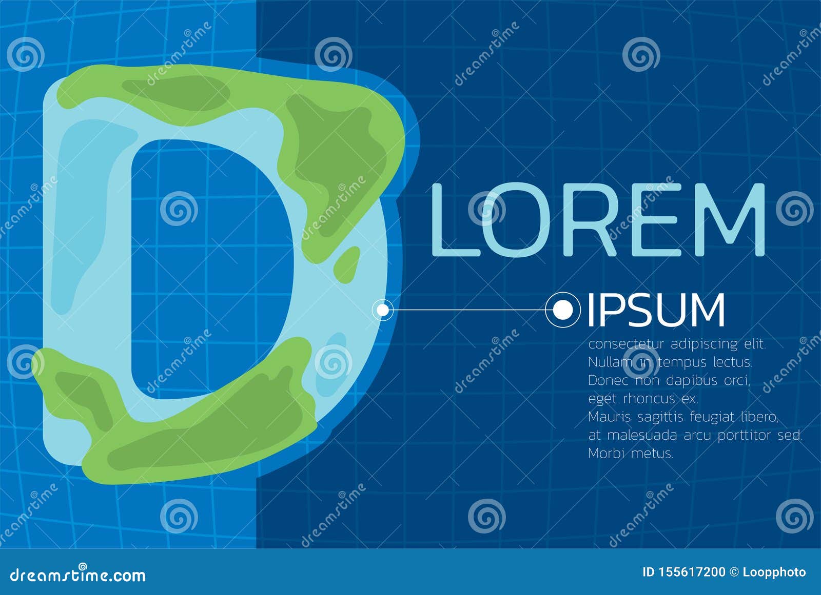 D Letter Label. Space Photo and Text. Stock Vector - Illustration of ...