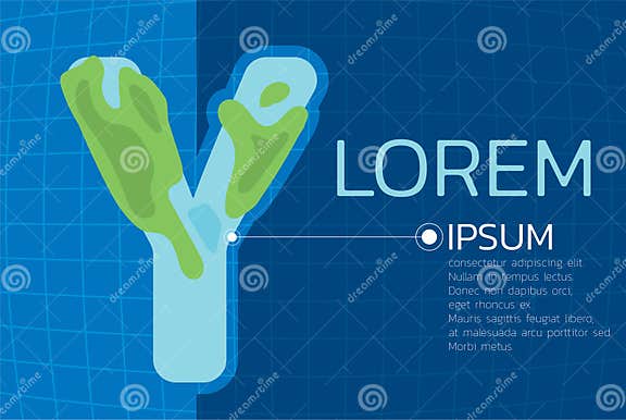 Y Letter Label. Space Photo and Text. Stock Vector - Illustration of ...