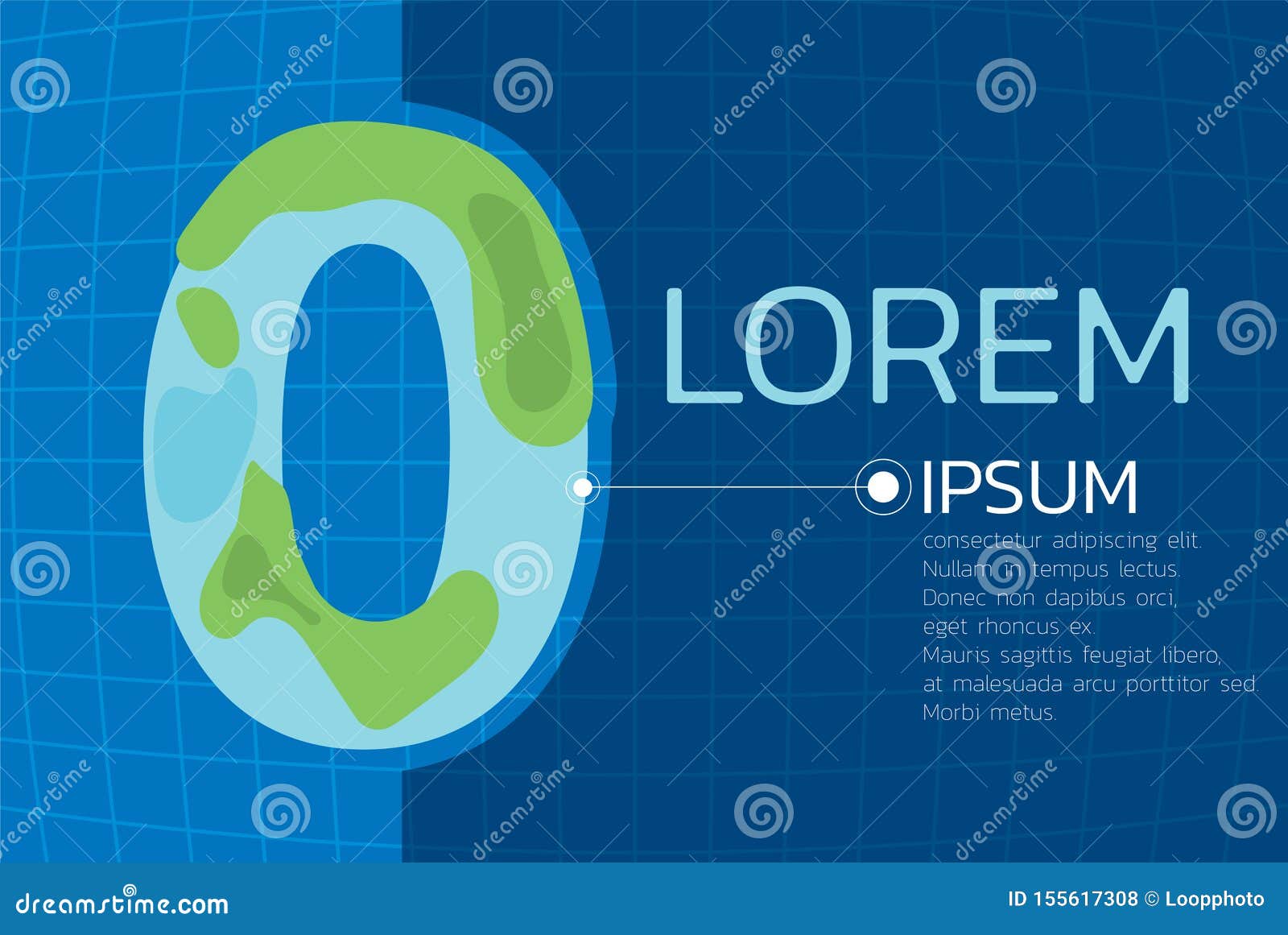 Zero Letter Label. Space Photo and Text. Stock Vector - Illustration of ...