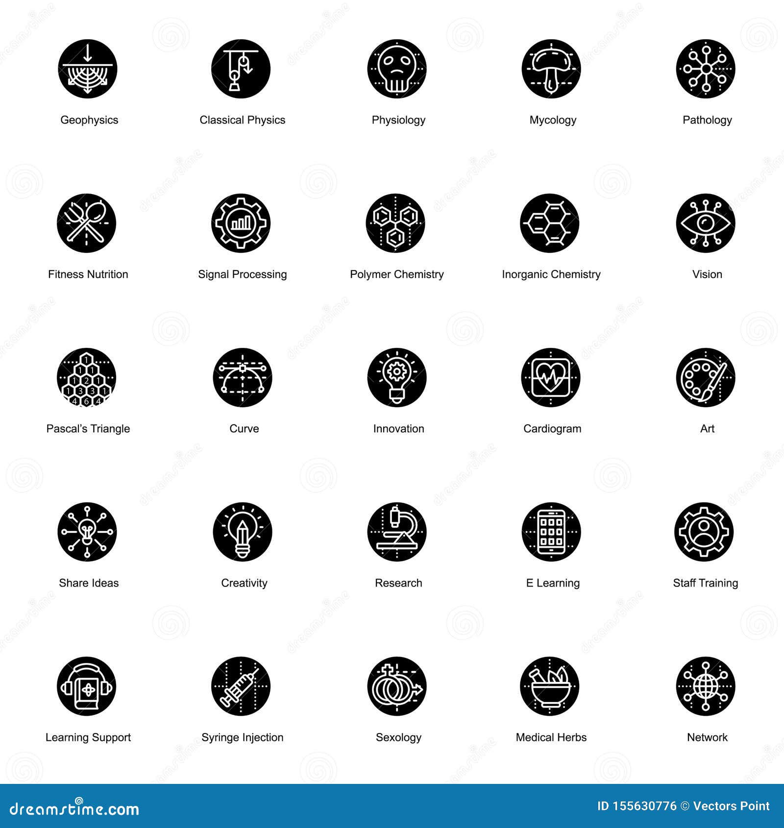Conceptual Symbol Solid Vectors Stock Vector - Illustration of numbers ...