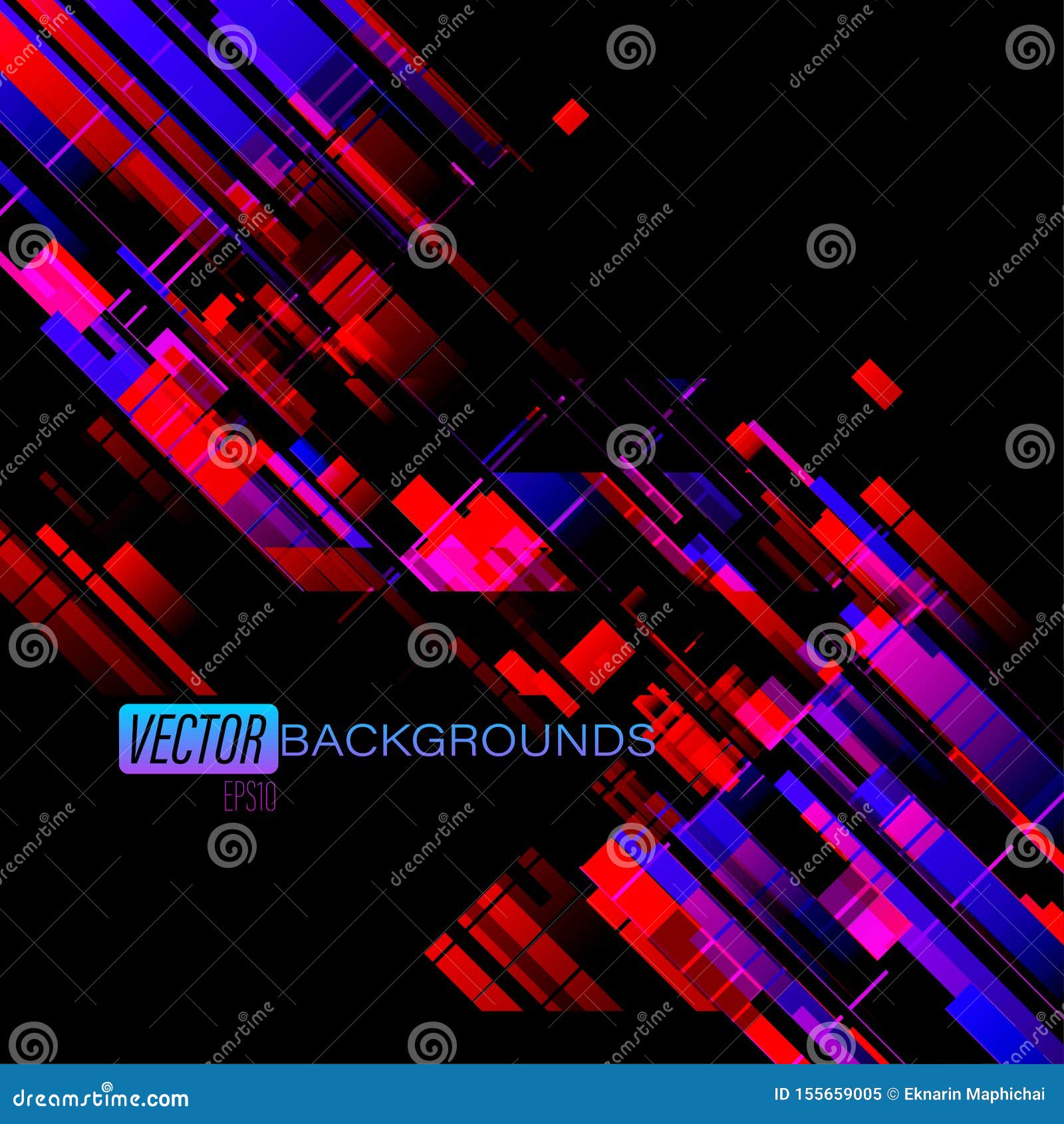 Abstract Dark Colors on a Black Scene Stock Vector - Illustration of ...