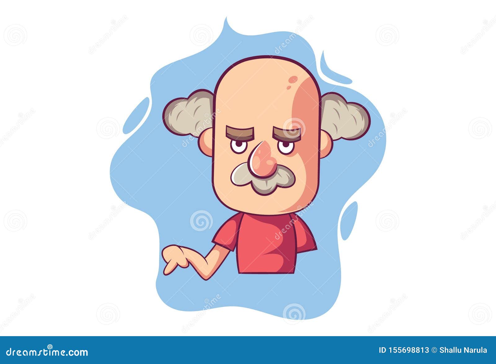 Cartoon Illustration of Old Man Set Stock Vector - Illustration of ...