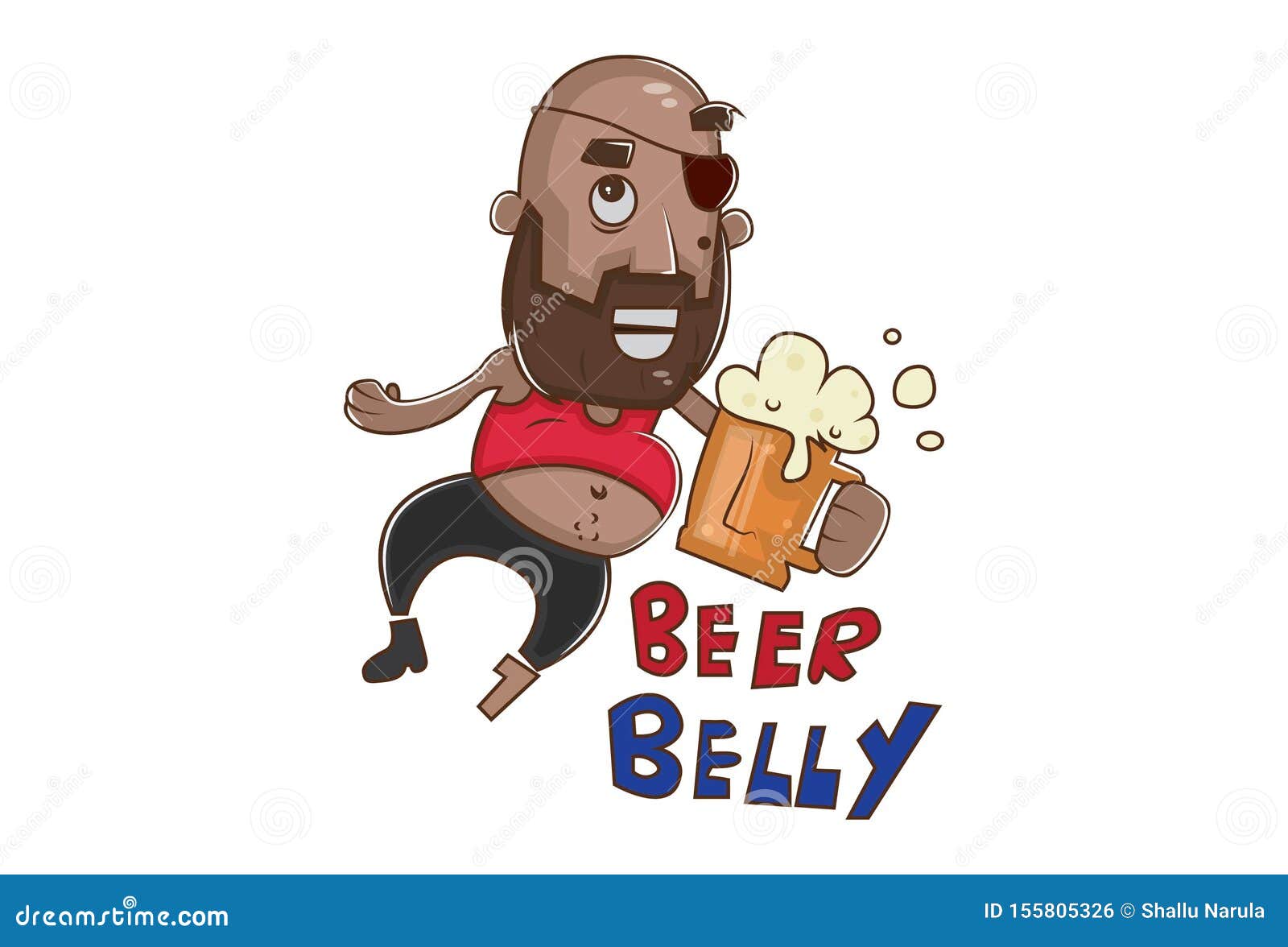 Vector Cartoon Illustration of Pirate Stock Vector - Illustration of ...