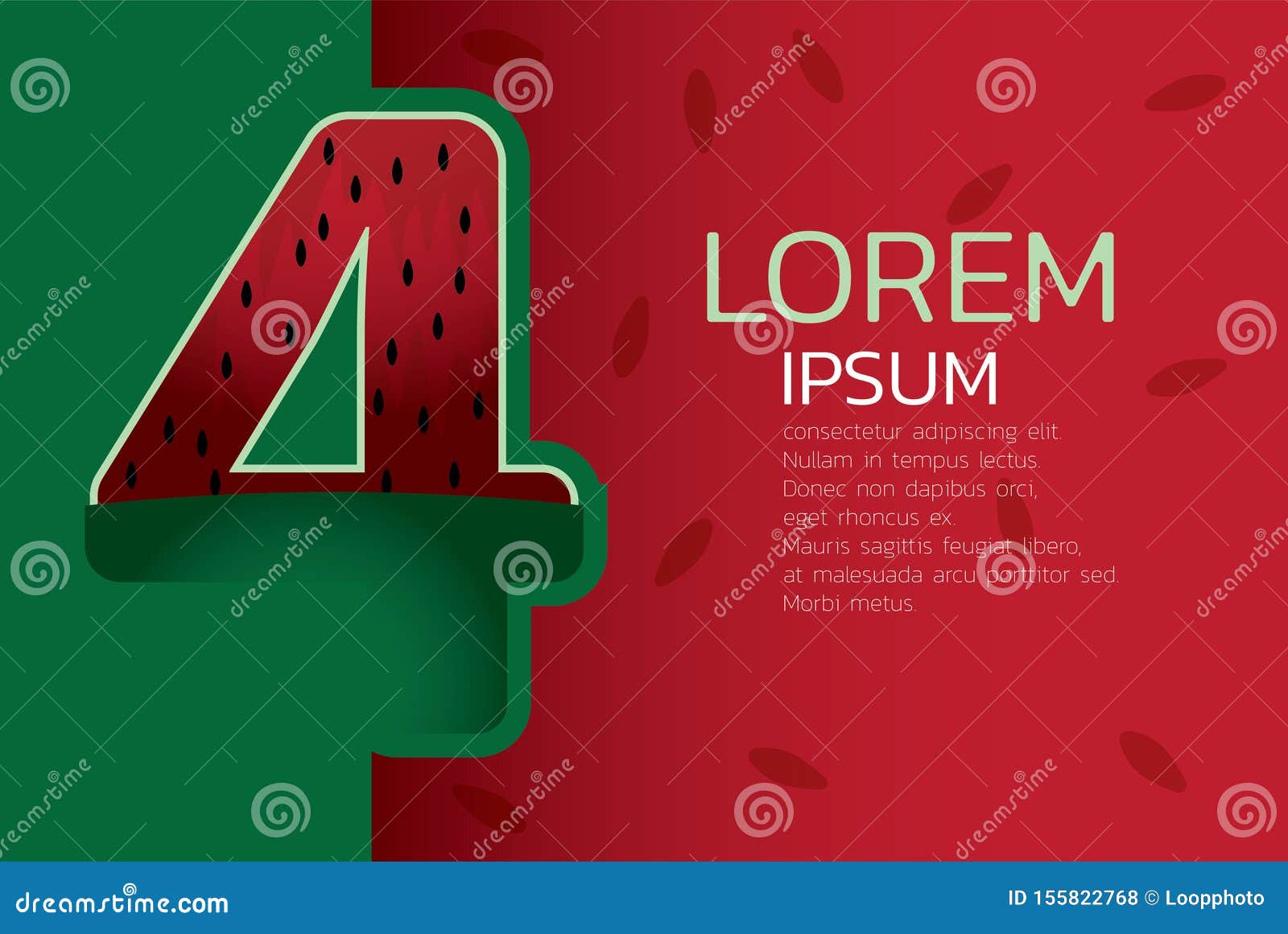 Four Letter Label. Space Photo and Text. Stock Vector - Illustration of ...