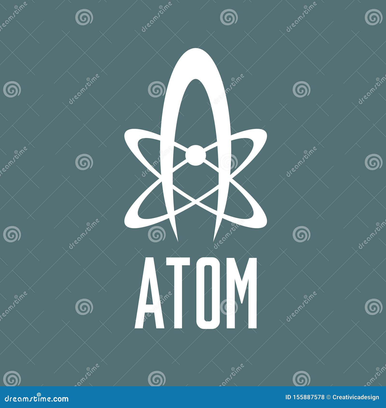 Logo Red Atom Vector Illustration | CartoonDealer.com #11984676