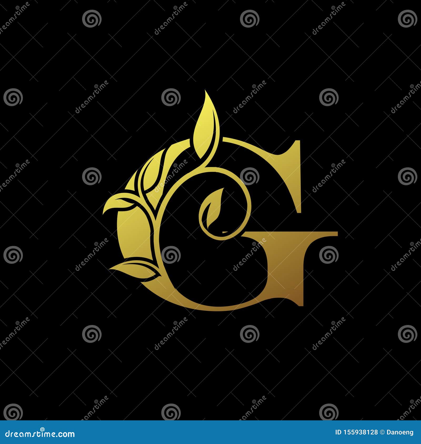 Classy Gold Letter C Logo Icon . Initial Letter C Design Vector Luxury ...