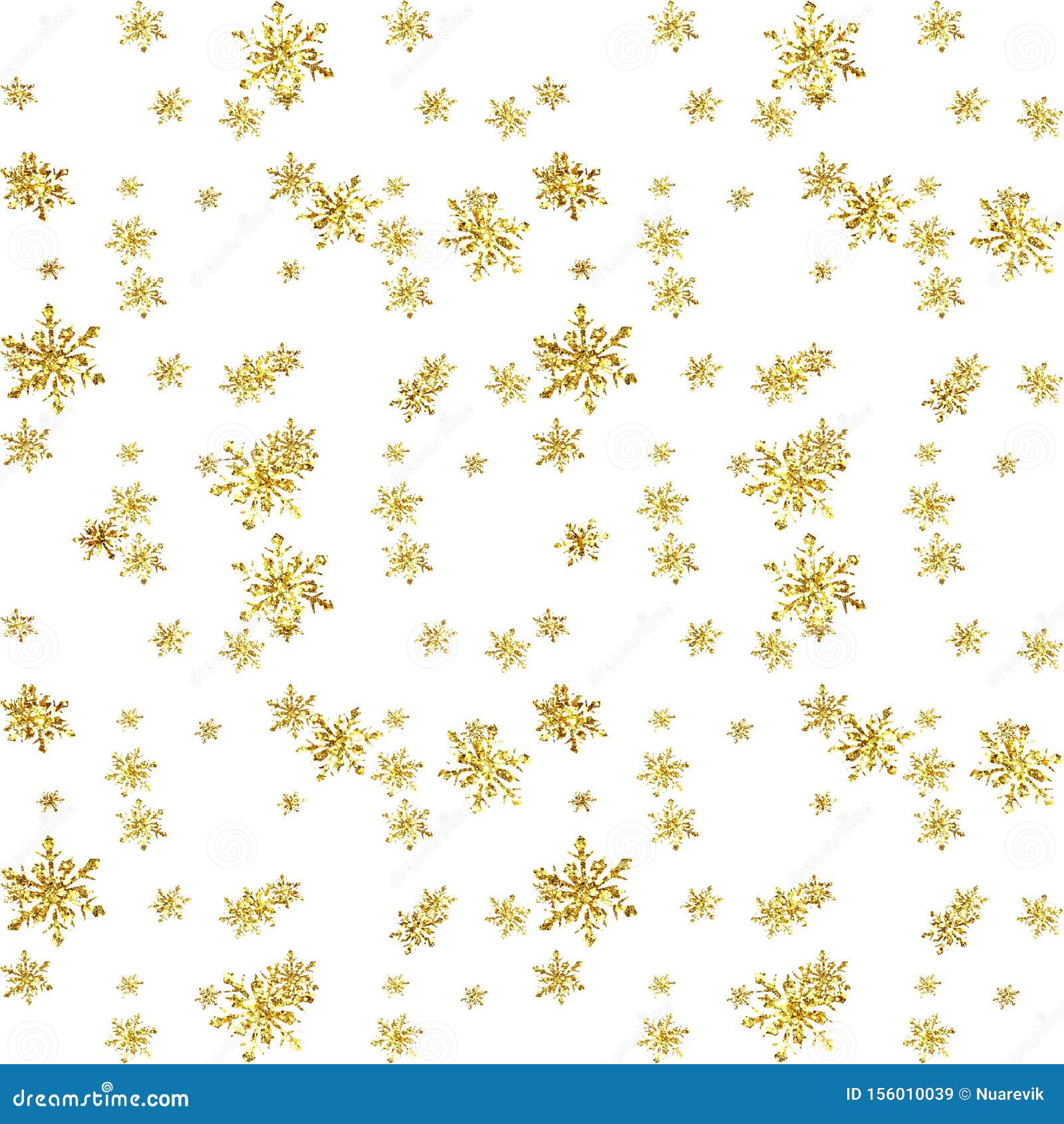Christmas Holiday Glitter Shine Snowflakes Seamless Pattern Stock ...