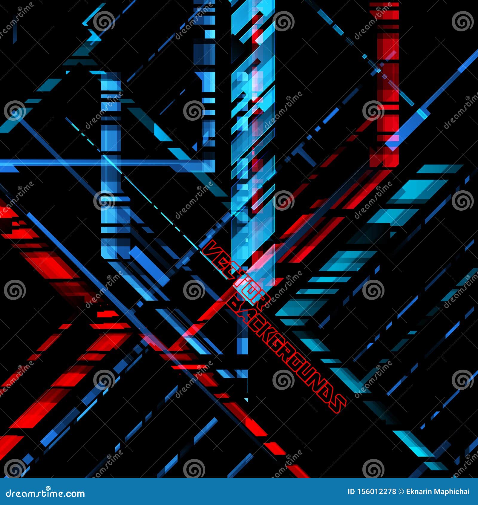 Translucent Geometry Colors Concepts on a Black Stock Vector ...