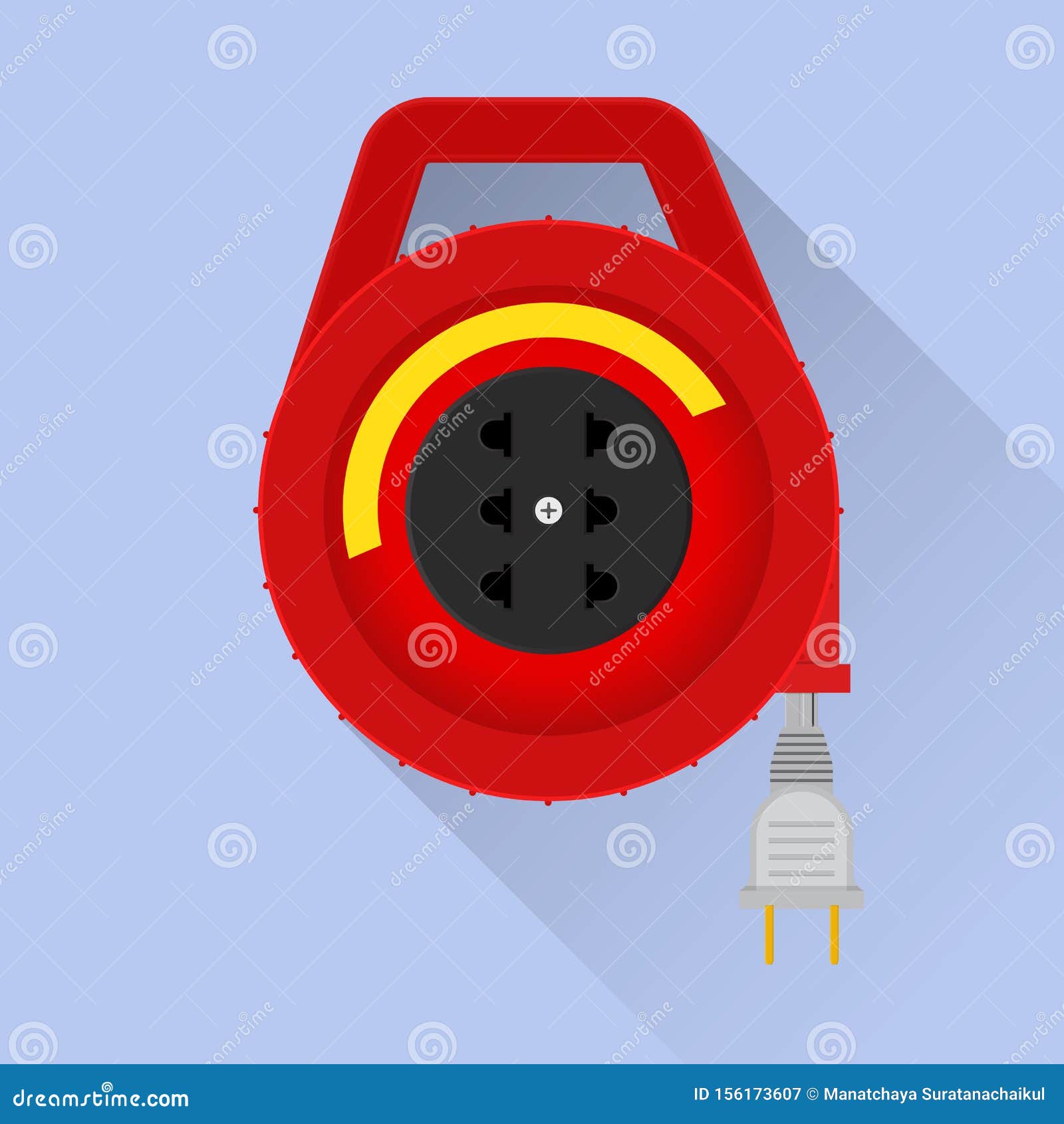 Roll Outlet Vector Flat Design. Stock Illustration - Illustration of ...