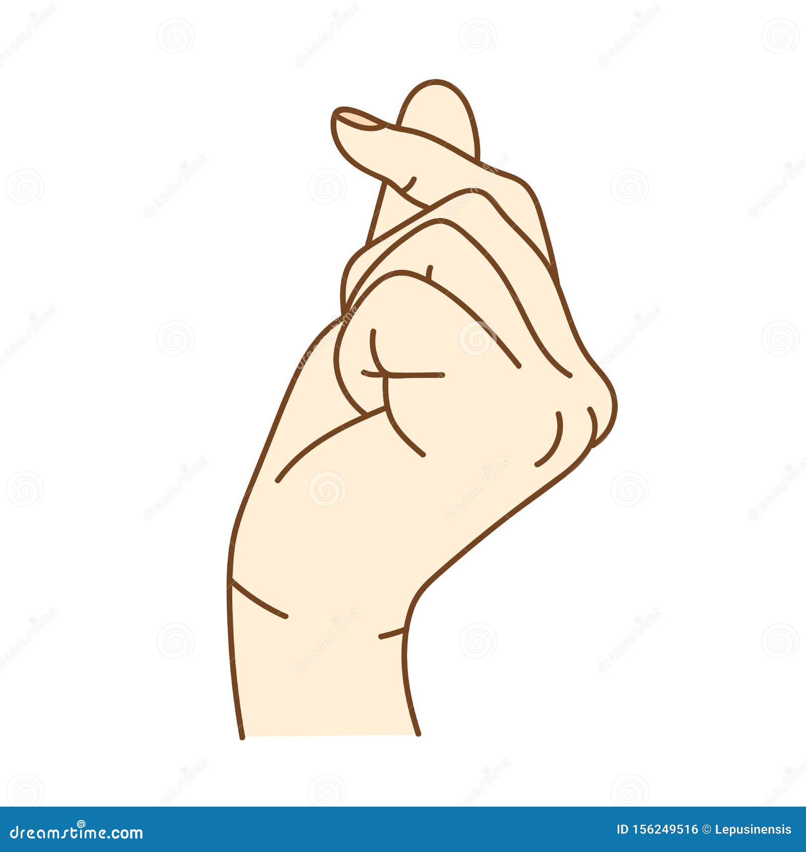 Mini Heart - Using the Thumb and Index Finger Cross To Convey the ...