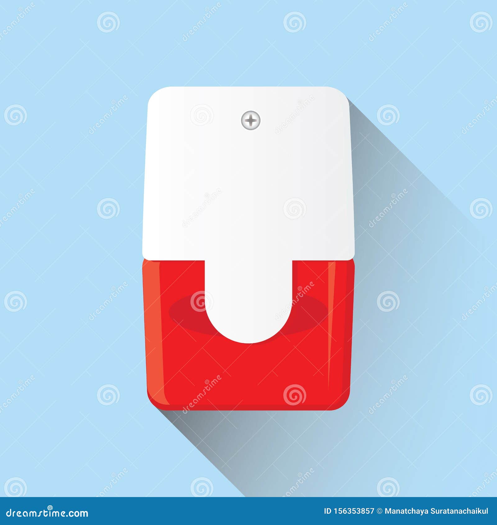 Sound Alarm Strobe Light Siren. Stock Vector - Illustration of brigade ...