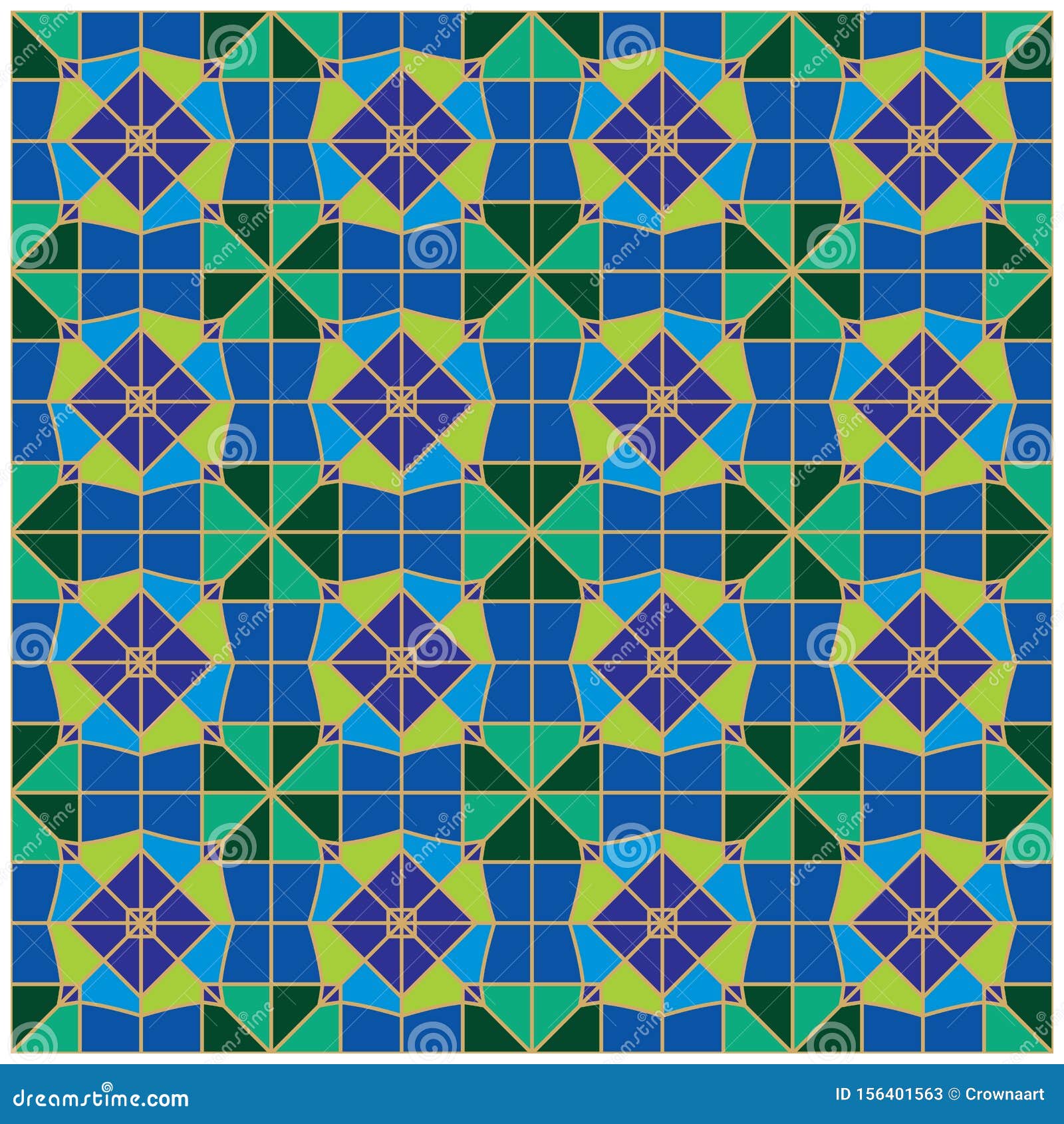 Geometric Seamless Repeat Pattern Stock Illustration - Illustration of ...