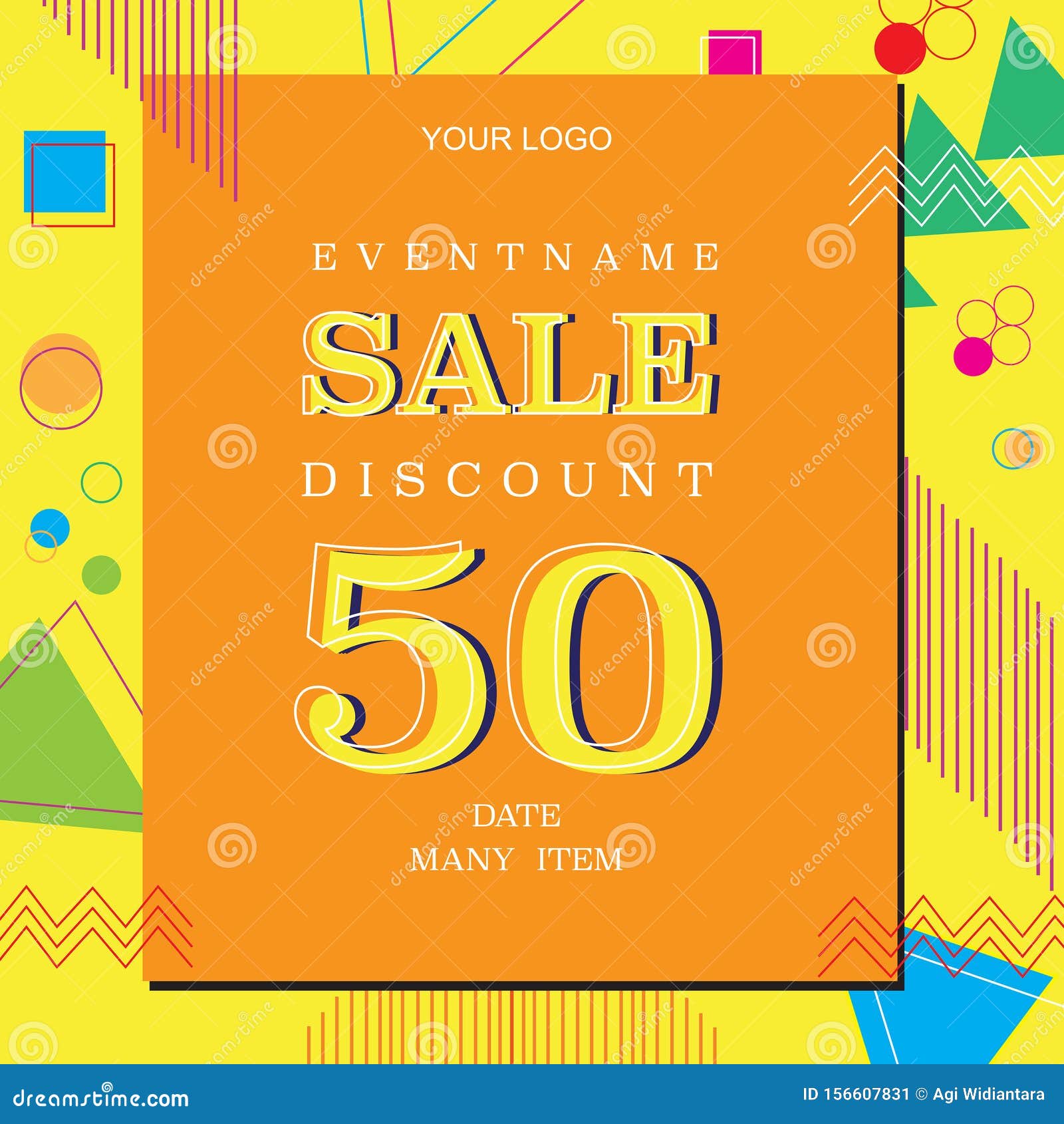 Sale Ads Template Vector Design Stock Image - Image of modern, design ...
